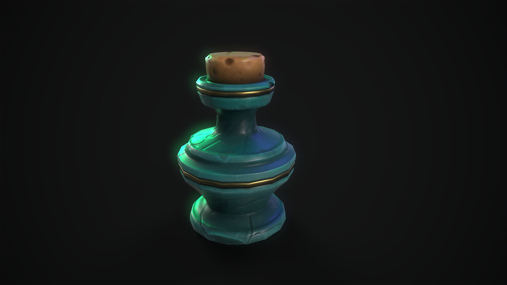 ArtStation - Stylized game bottle