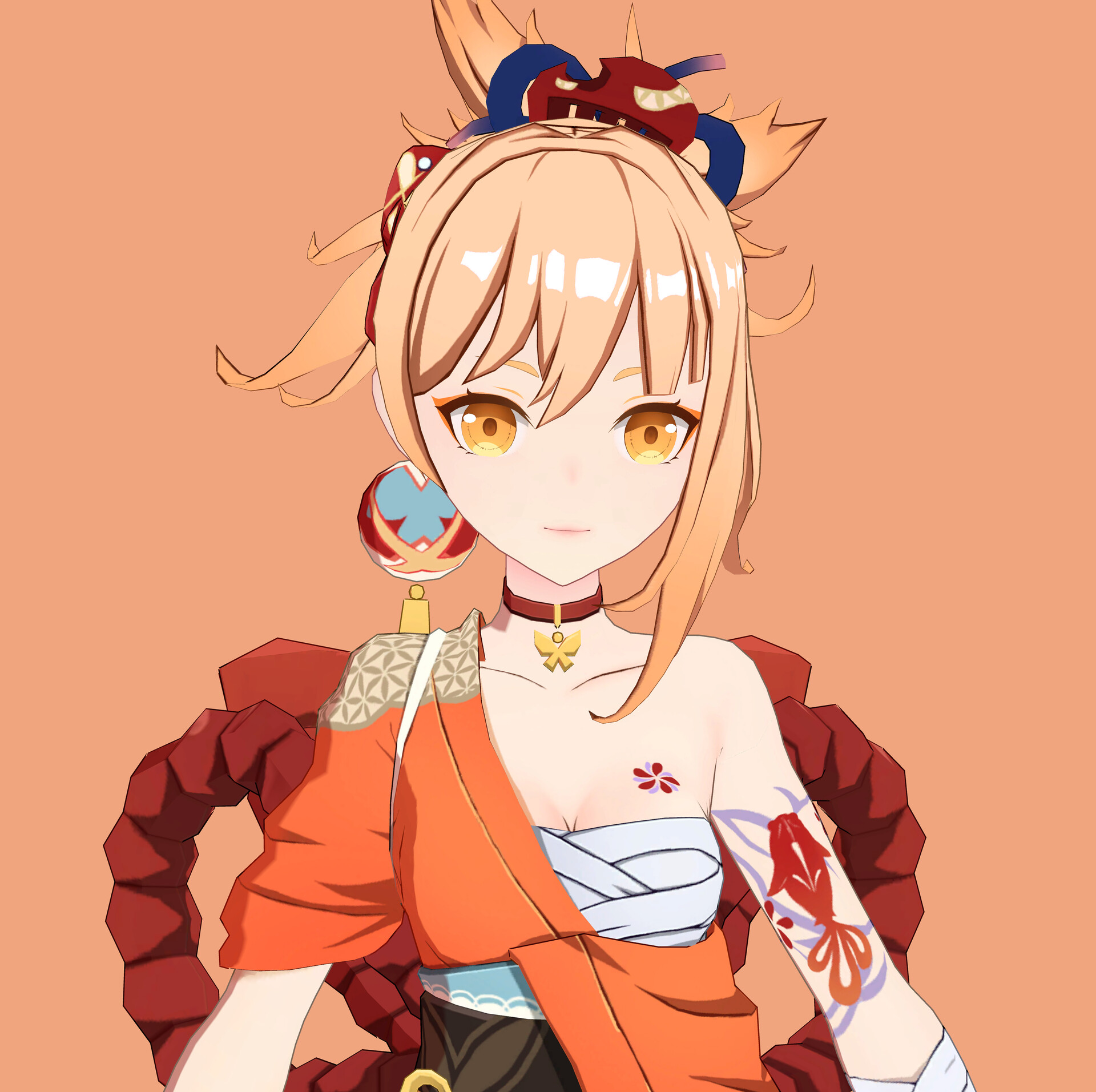 ArtStation - Genshin Impact - Yoimiya / Cartoon Rendering