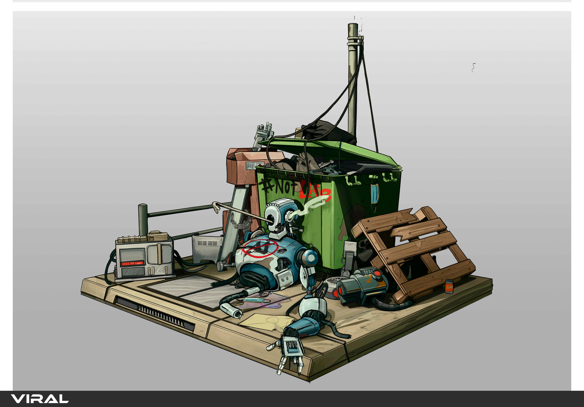 ArtStation - Dead Robot Asset