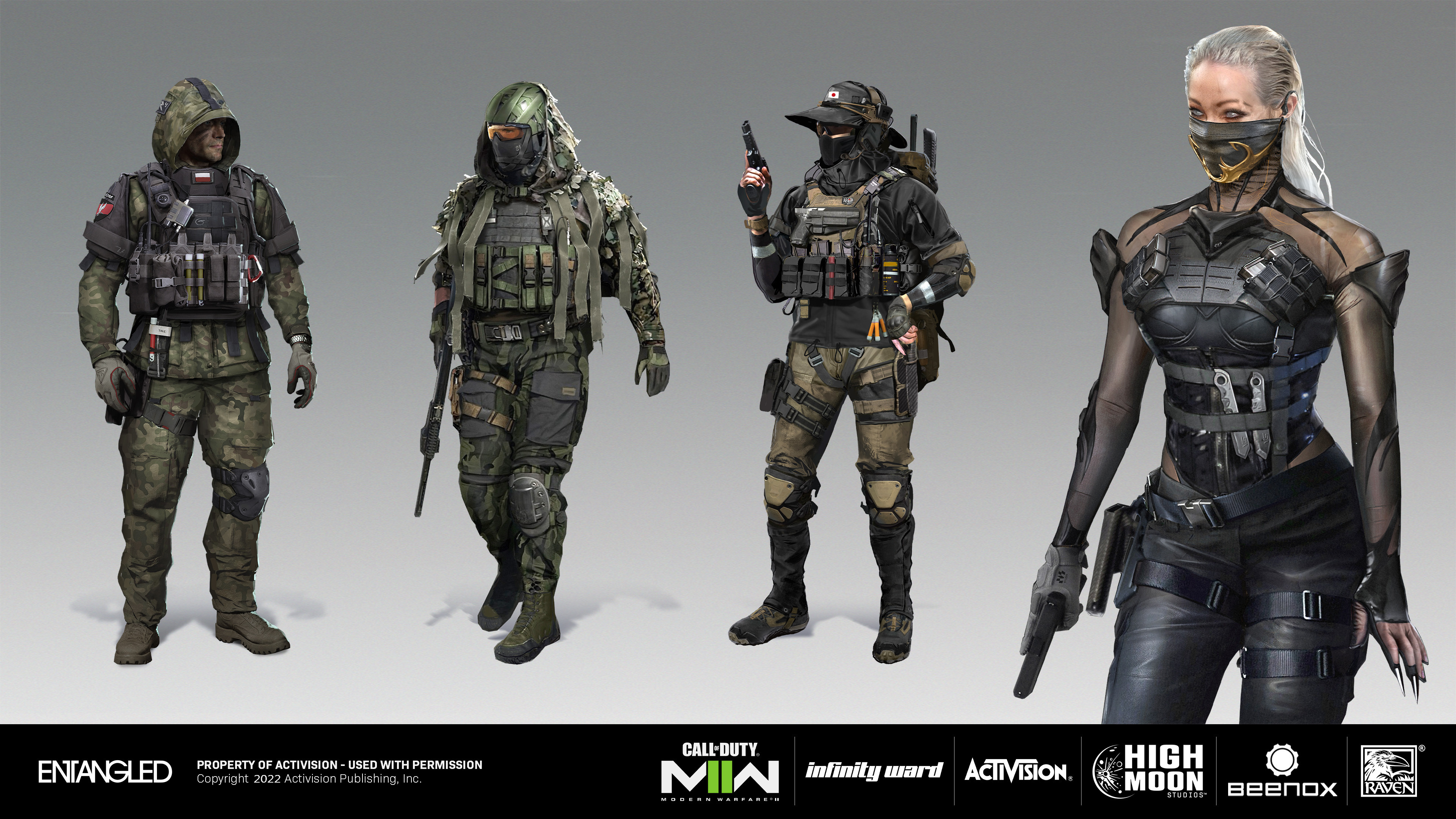 ENTANGLED Studio - Concept Character Art for Call of Duty MW2