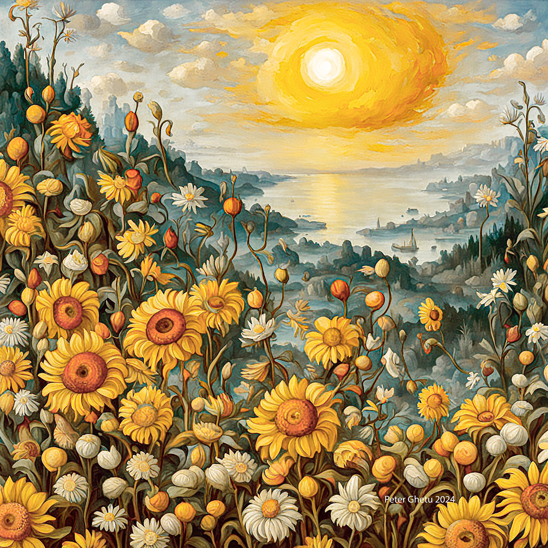 ArtStation - Flowers by Peter Ghetu 2024