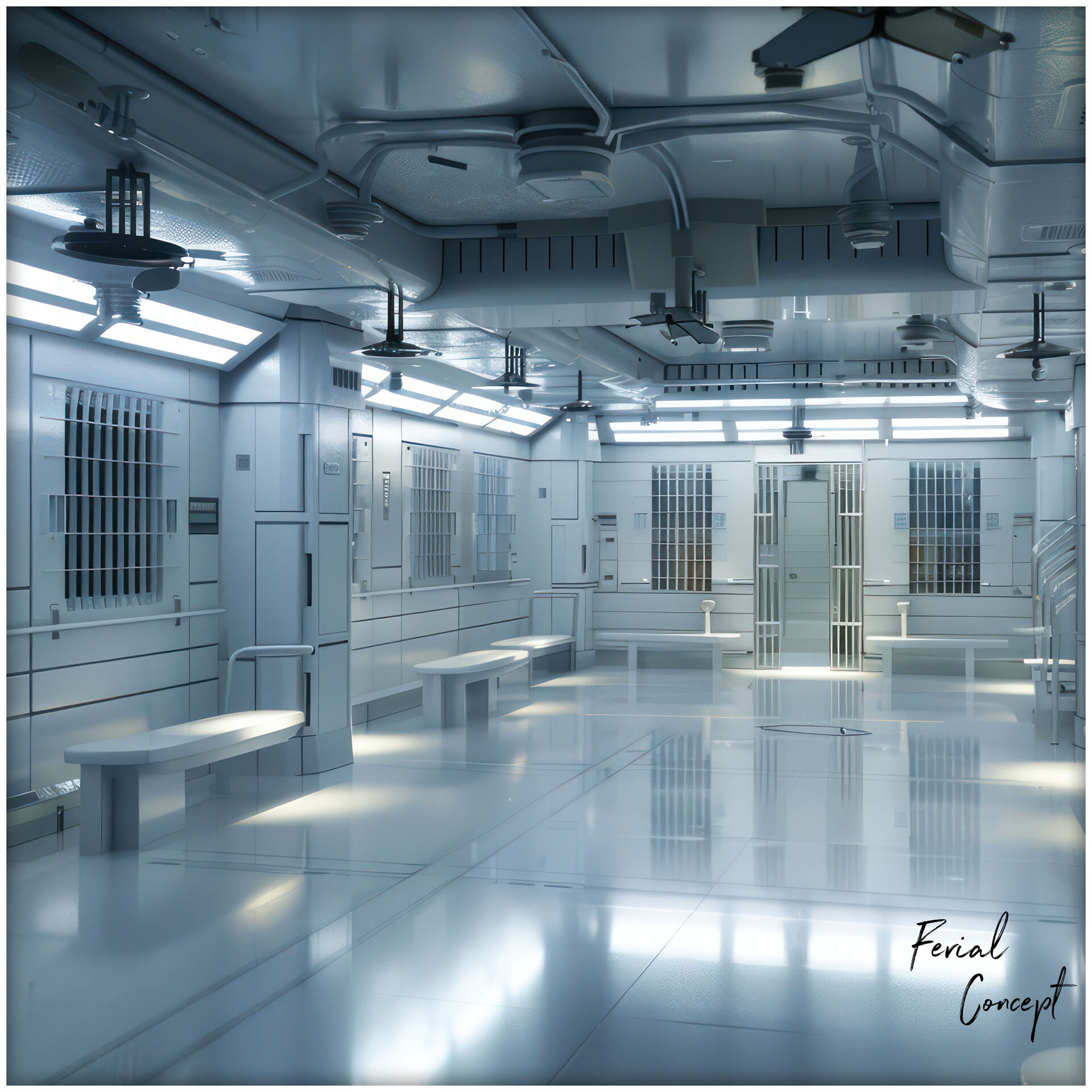 ArtStation - 🔹210 Sci-Fi Prison - Environment Concept Reference Image ...