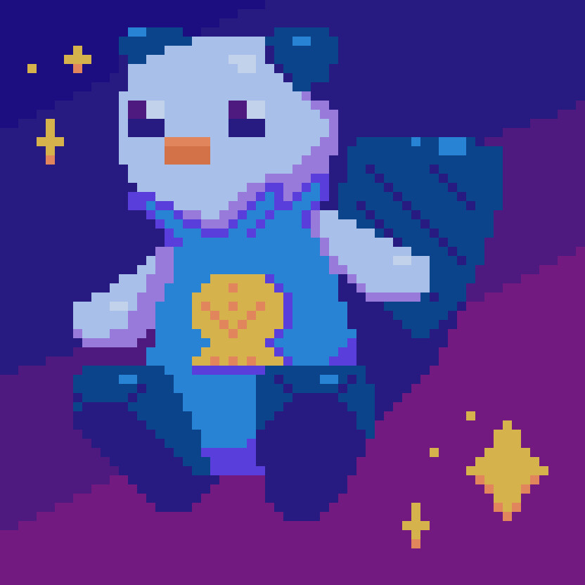 ArtStation - Oshawott Pixel Art