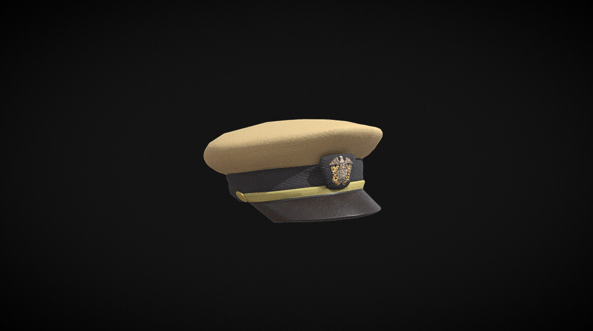 ArtStation - Captain Navy Hat