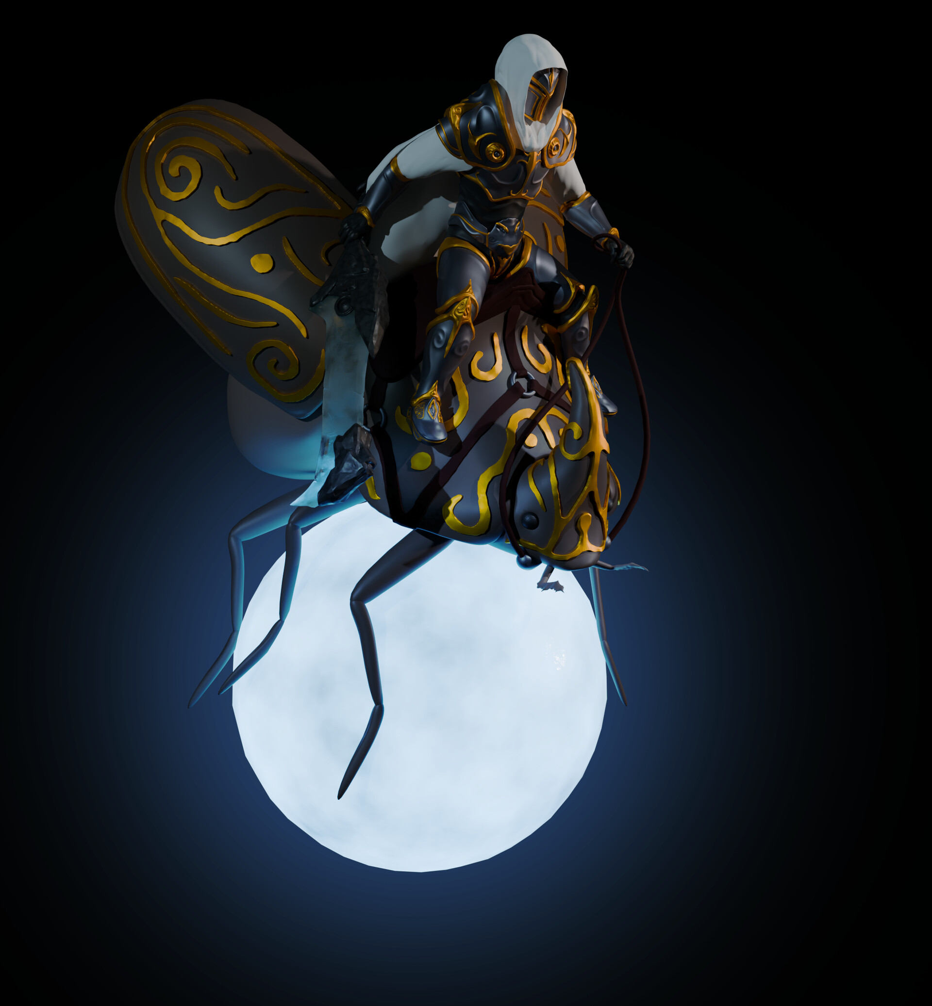 ArtStation - knight of the night on a beetle