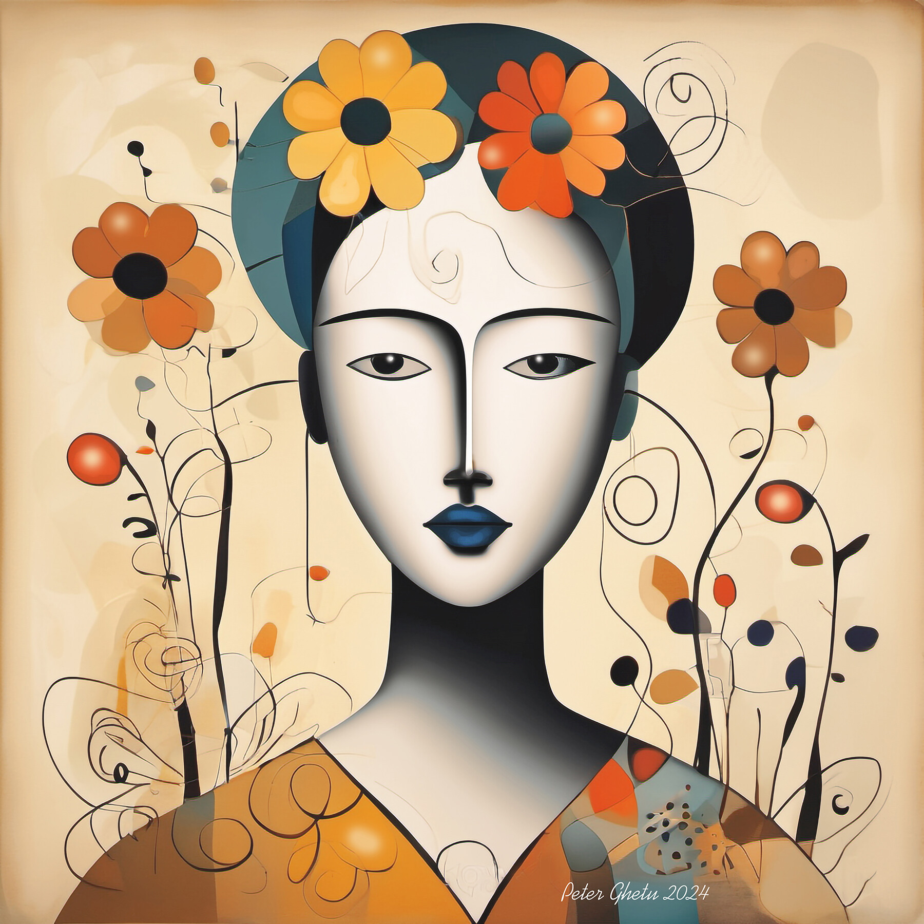 ArtStation - The Lady by Peter Ghetu 2024