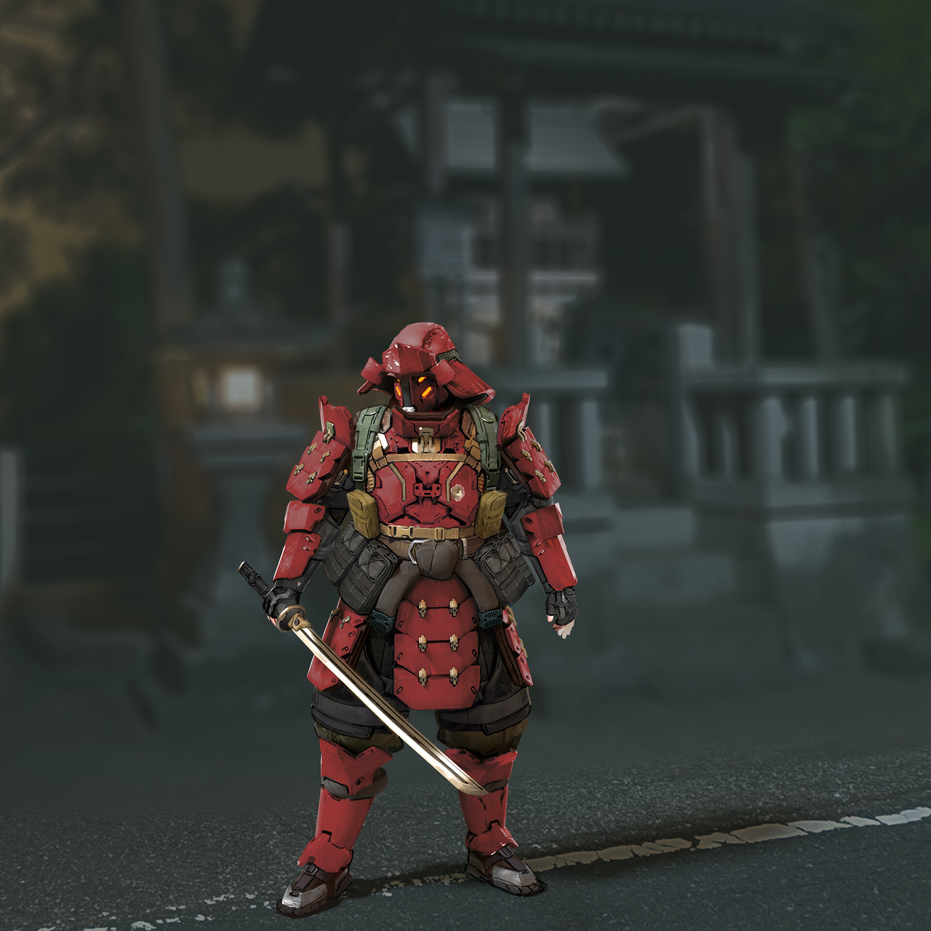 ArtStation - Near future Samurai