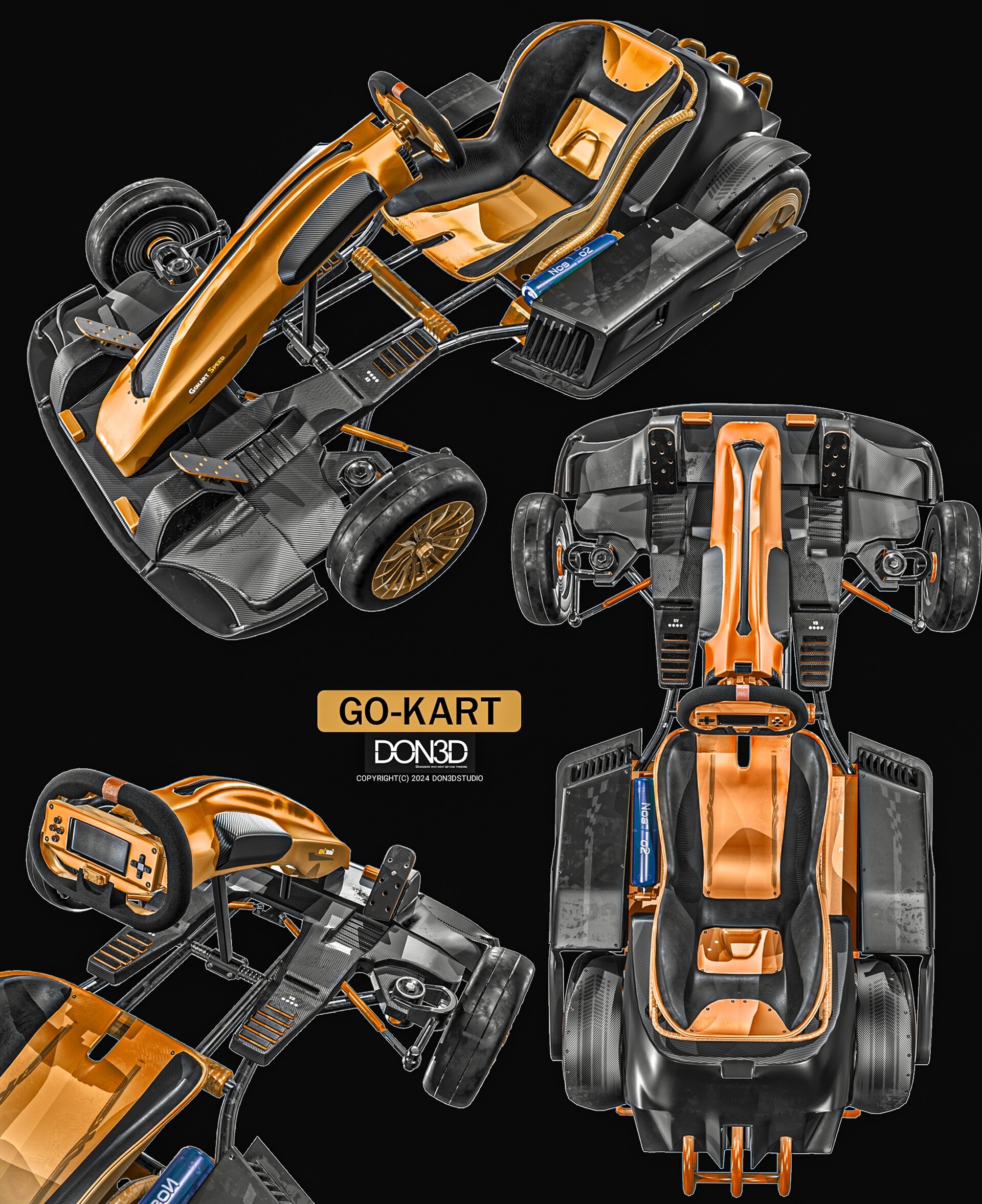 ArtStation - Go-kart yellow