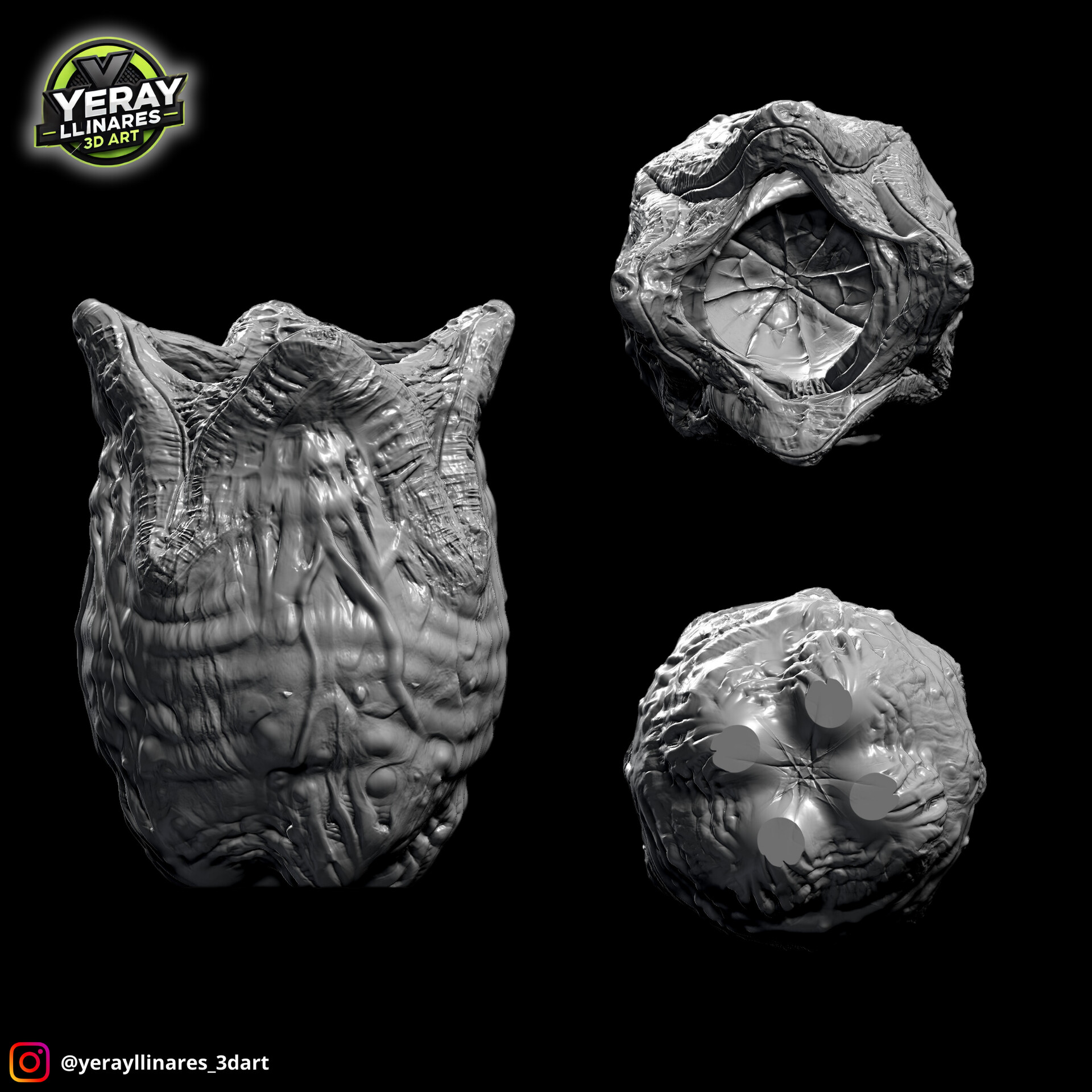 Yeray Llinares 3D Art - 40 cm Alien Egg Replica – Multi-Purpose ...