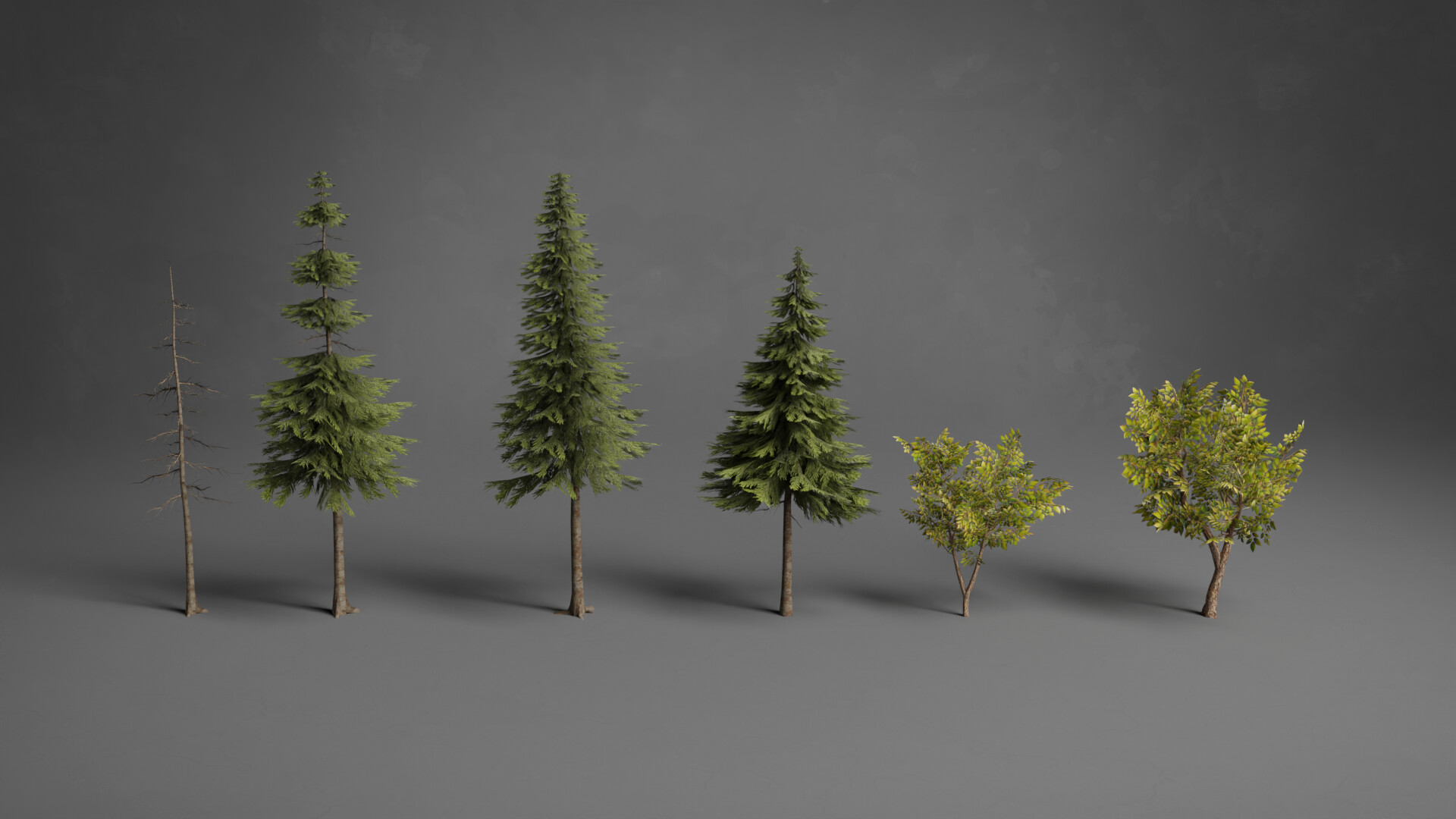 ArtStation - Stylized Trees Low-poly 3D model