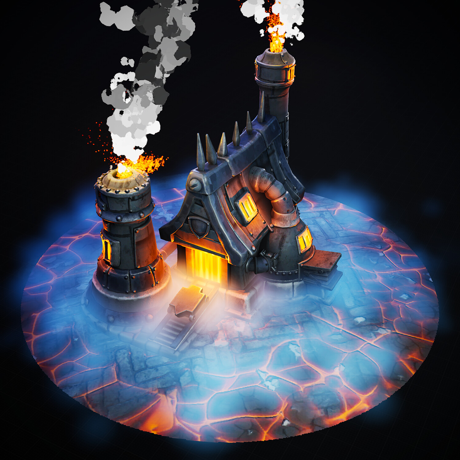 ArtStation - Blacksmith Town Building (concept by David Harrington)