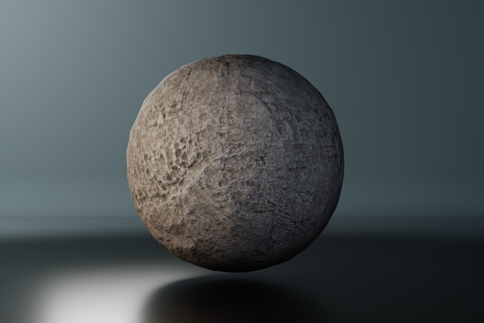 ArtStation - Spherical Boulder - Low Poly PBR Model