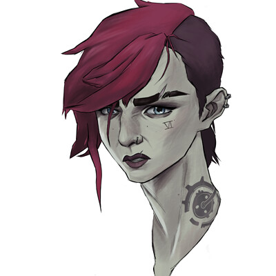 how to draw half shaved hair