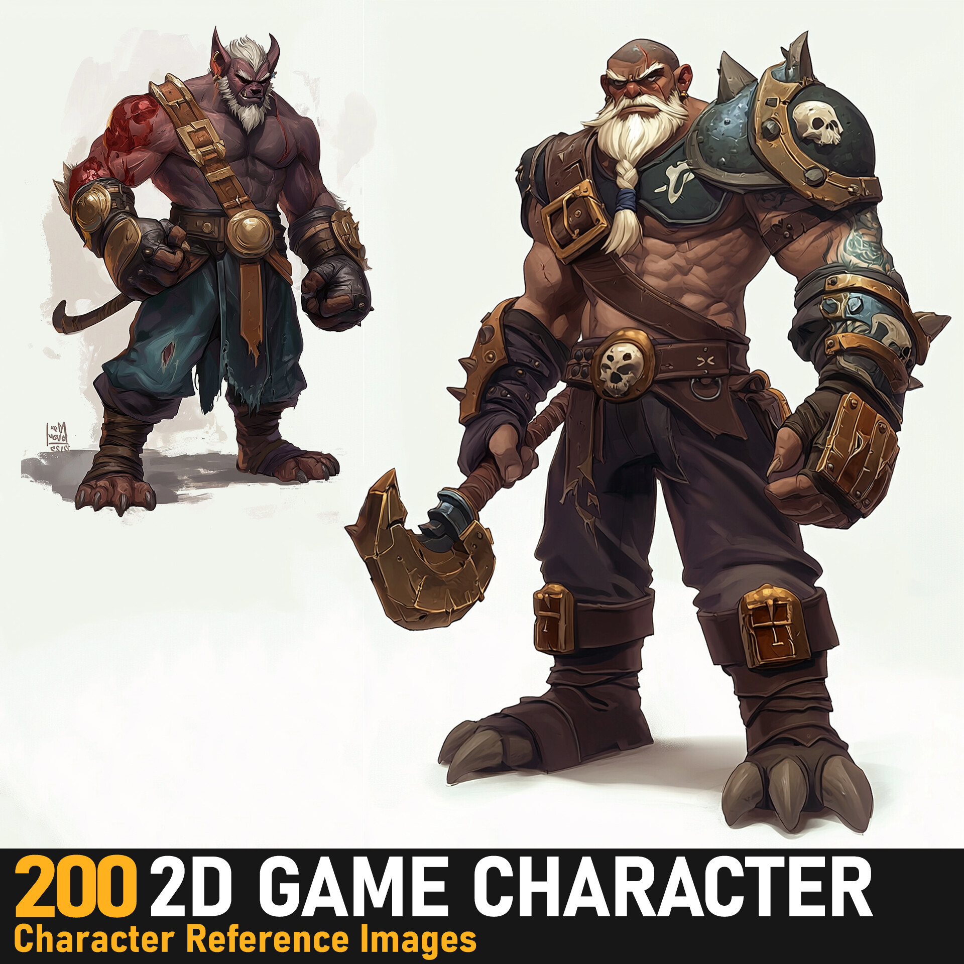 ArtStation - 2D game Character|4K Reference Images