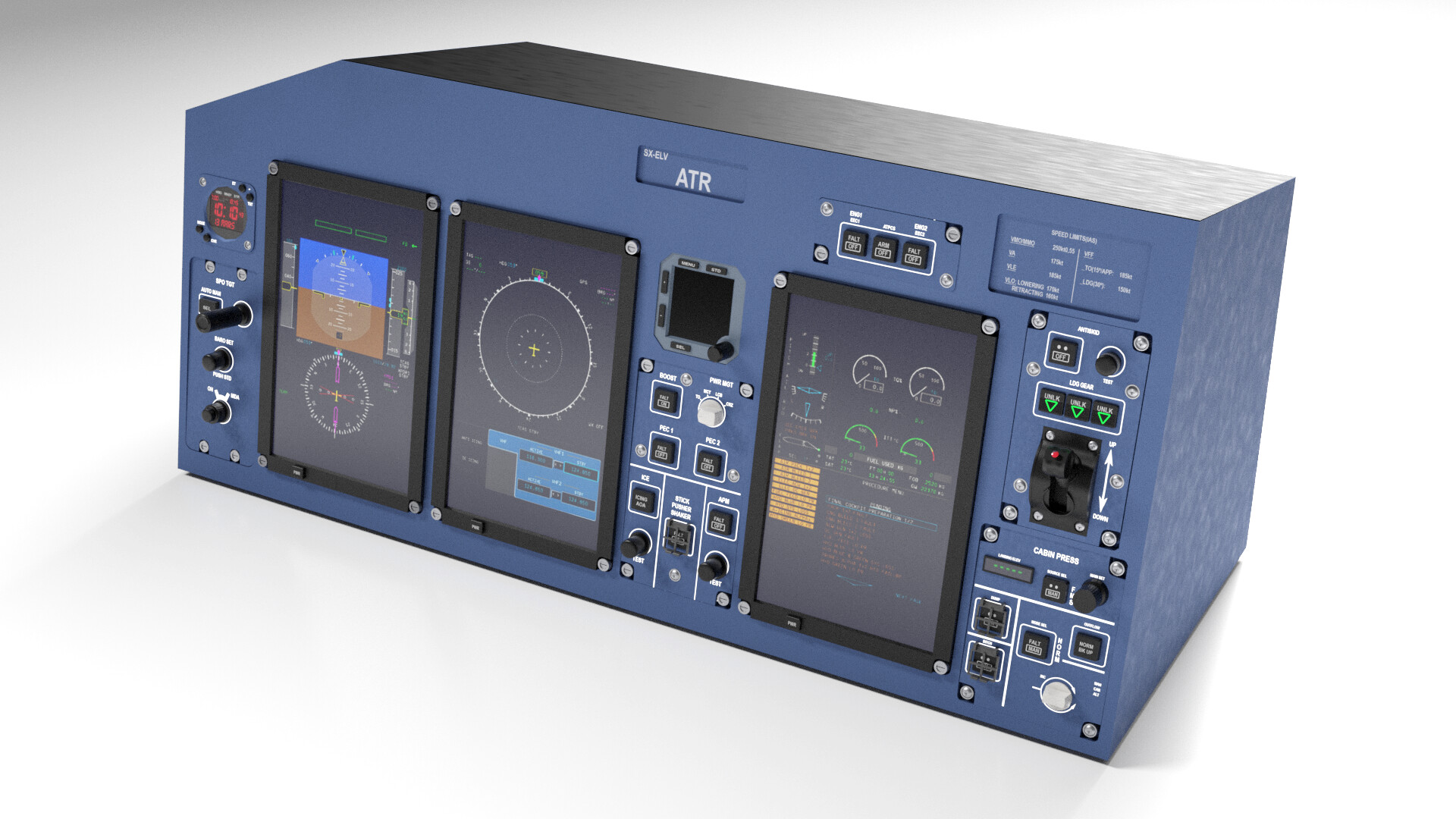 ArtStation - Airplane panel project for simulators