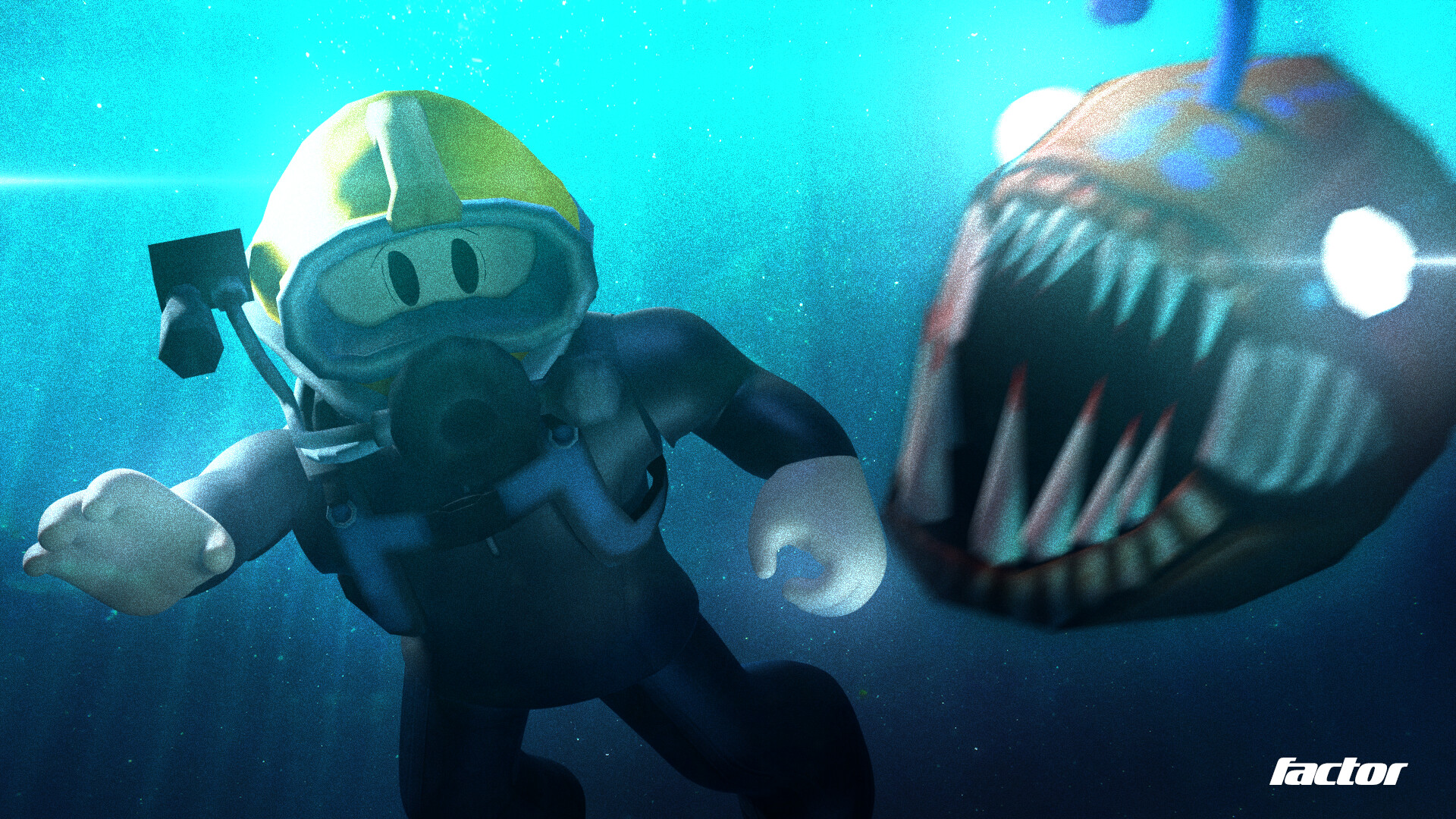 underwater fireman