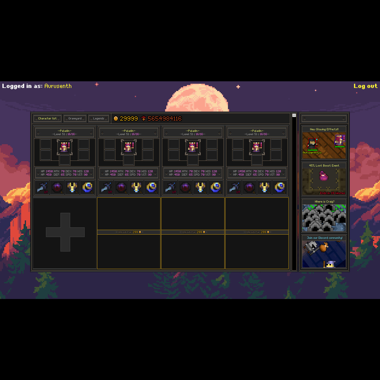 ArtStation - Character Selection Screen