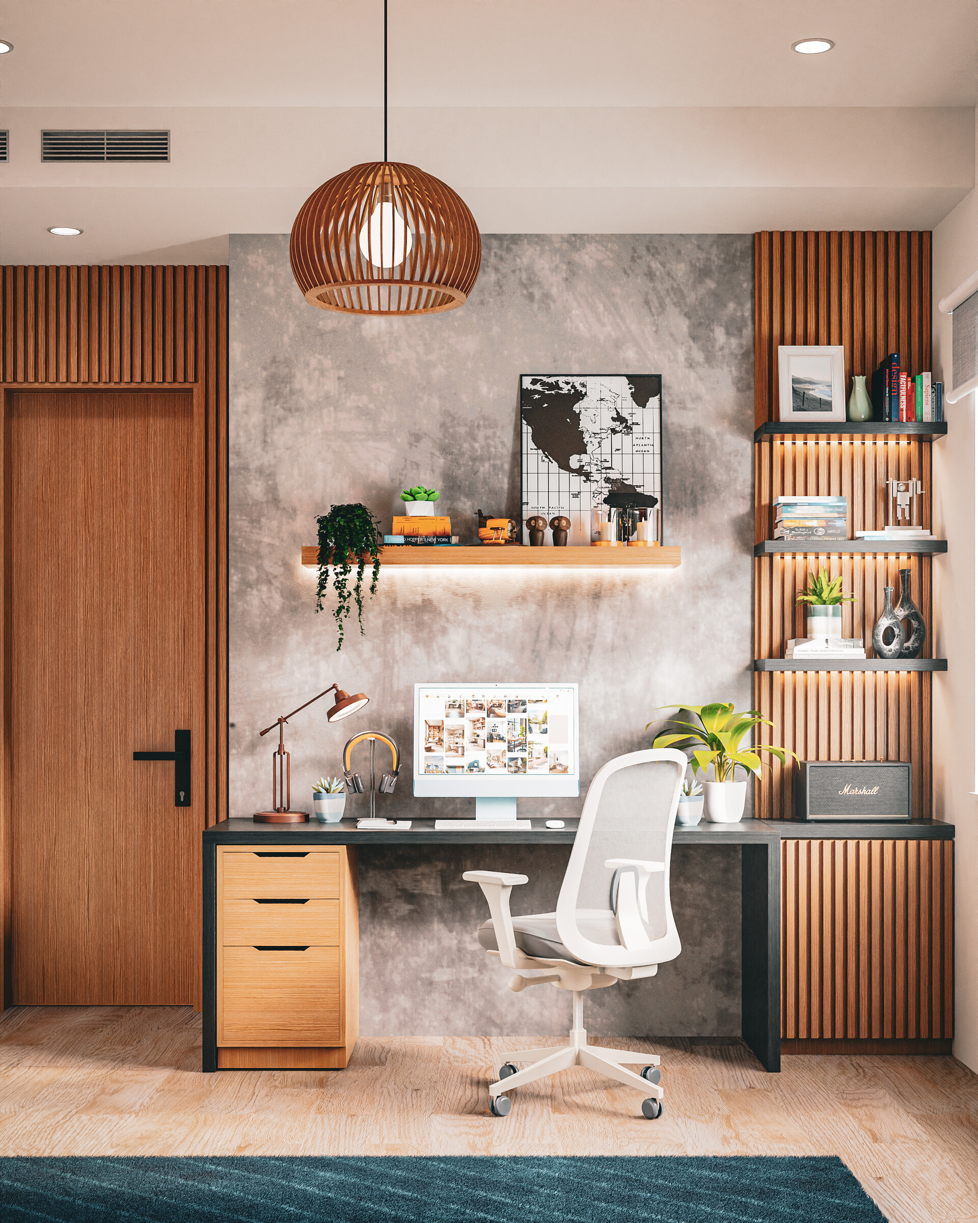 ArtStation - Home Office Design Concept