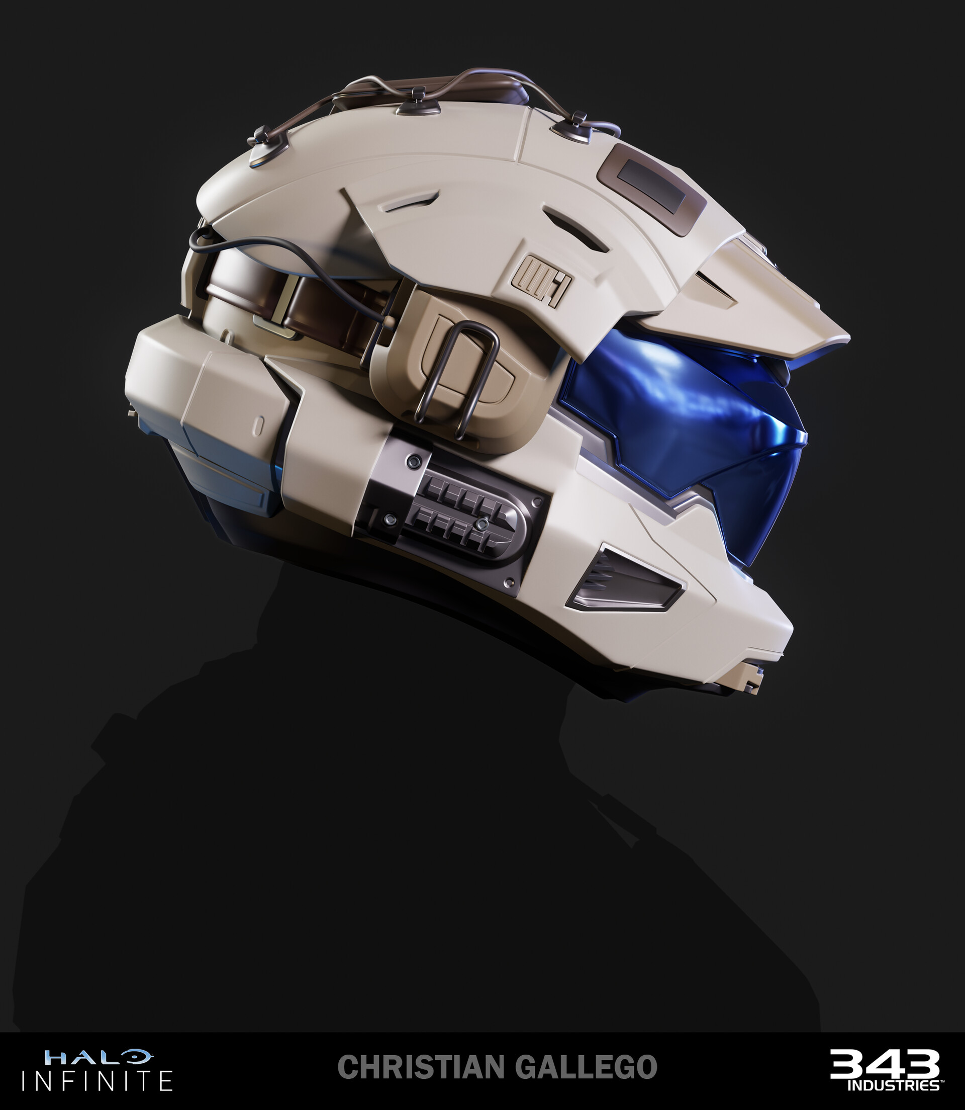 Christian Gallego - Halo Infinite Rakshasa Artaius Helmet