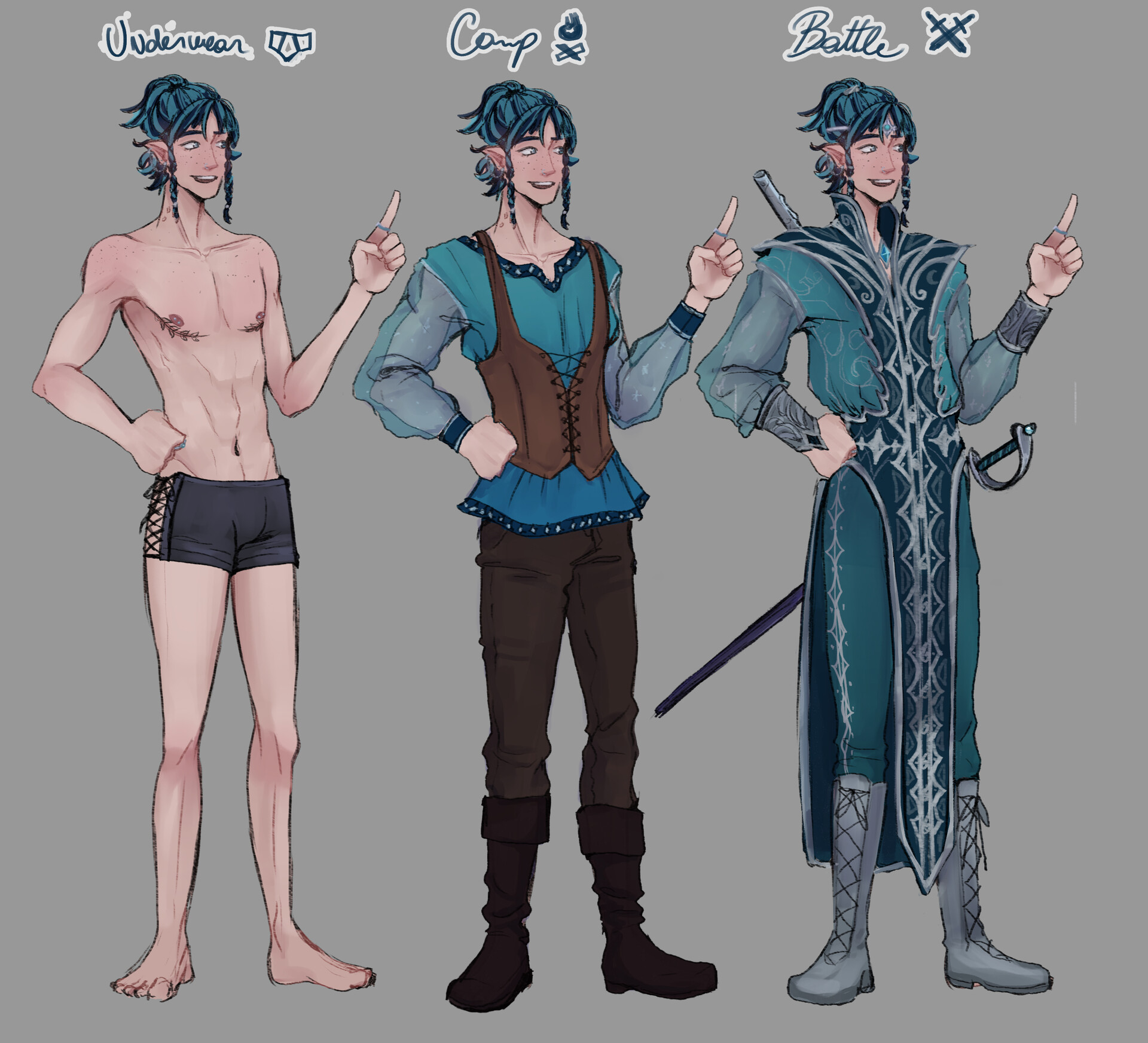 ArtStation - My BG3 Tav Character Design