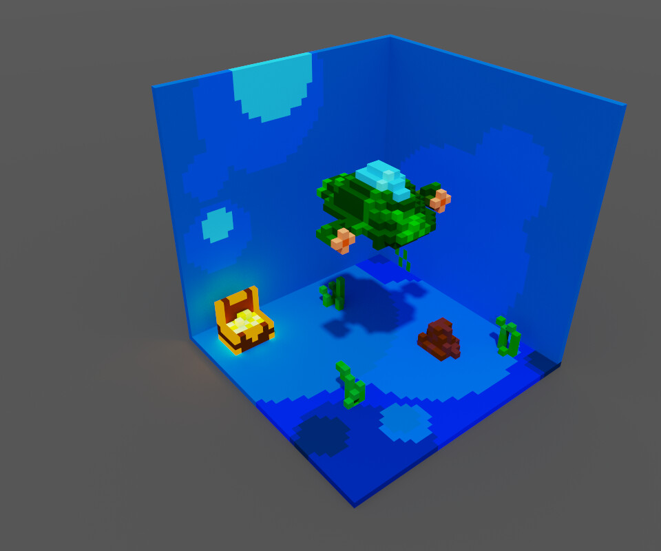 ArtStation - Submarine Voxel