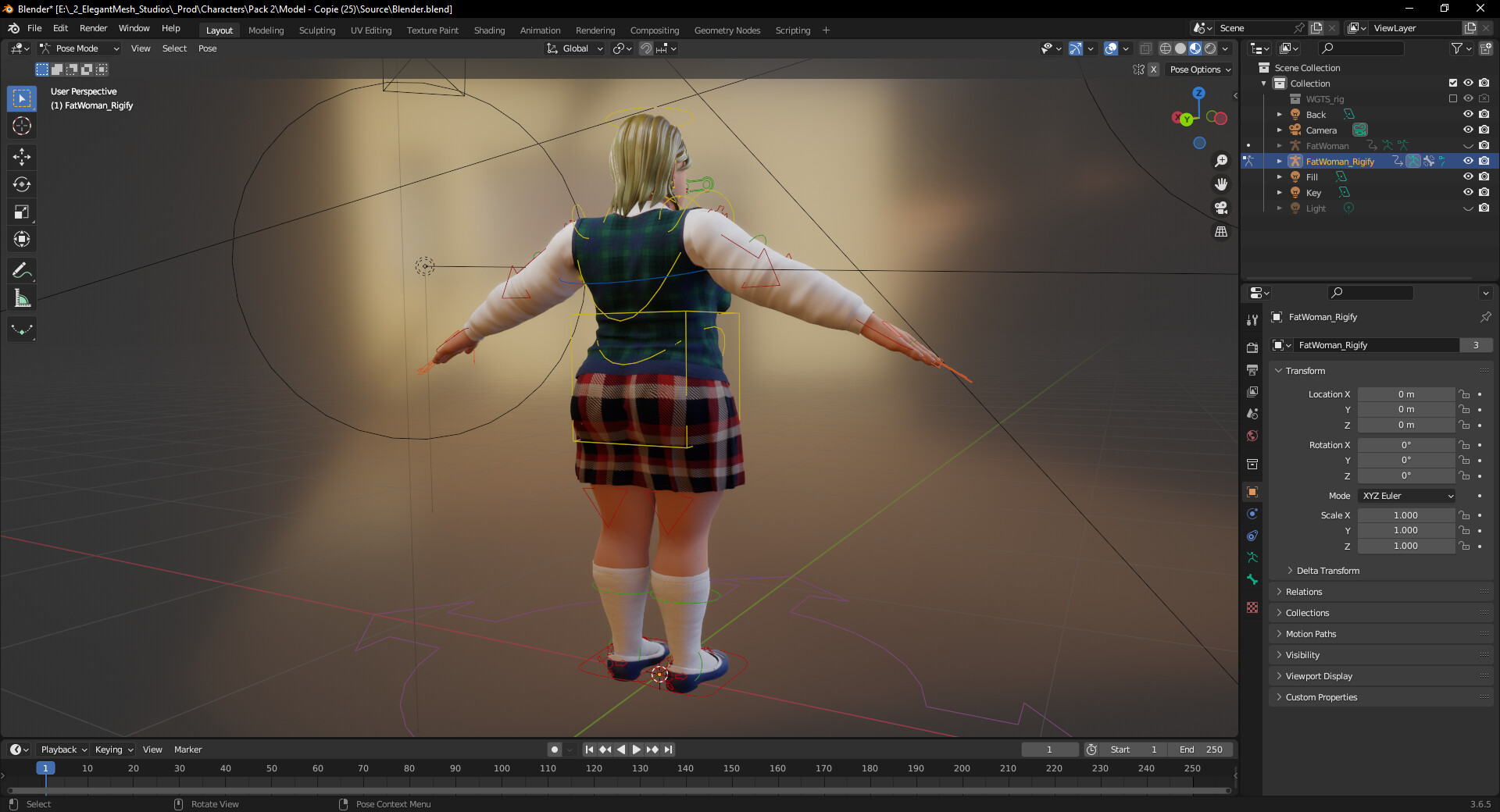3D Cartoon Models for Sale | Stylized and Rigged Characters - Plus-Size ...
