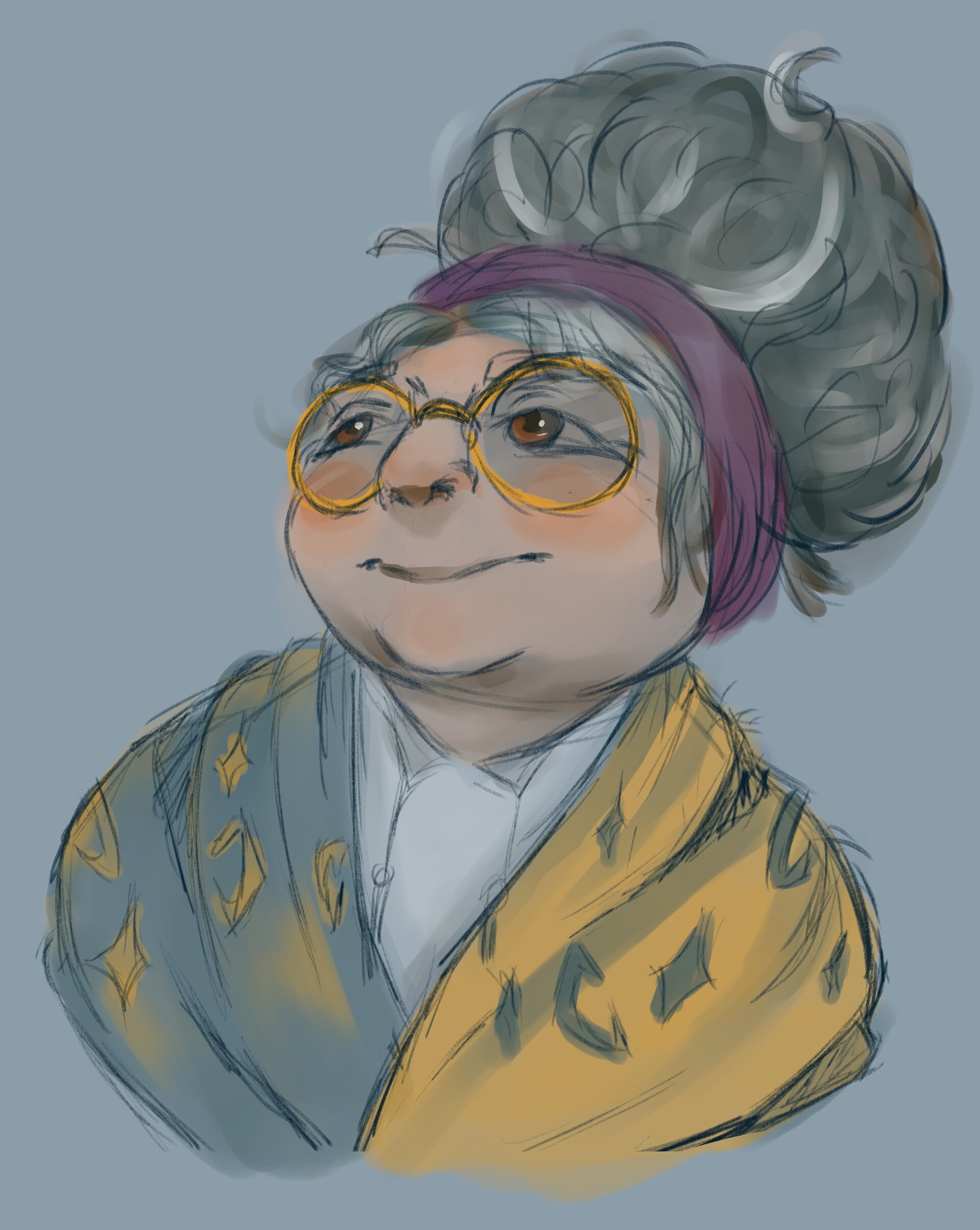 ArtStation - Old Lady Edith DnD NPC