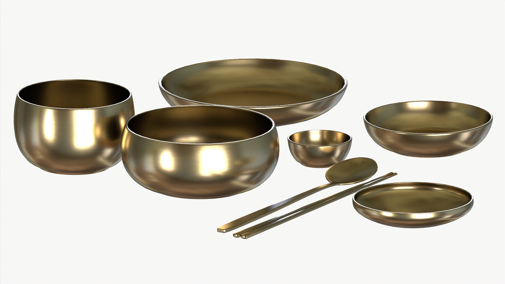 ArtStation - Korean Traditional Brassware Set