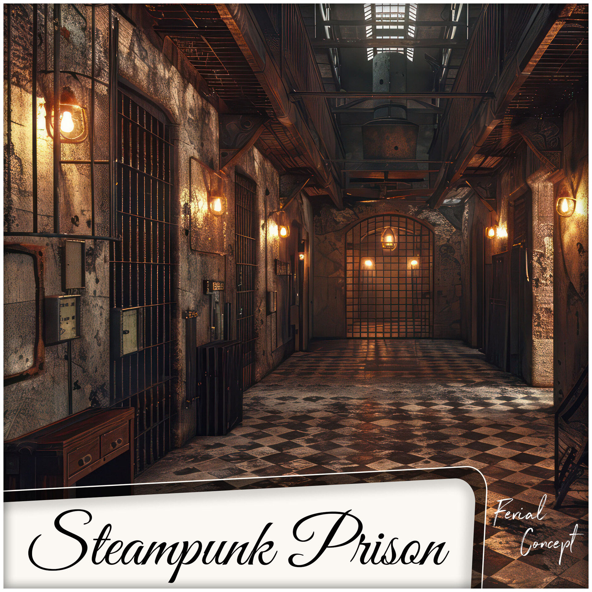 ArtStation - 🔹210 Steampunk Prison - Environment Concept Reference ...