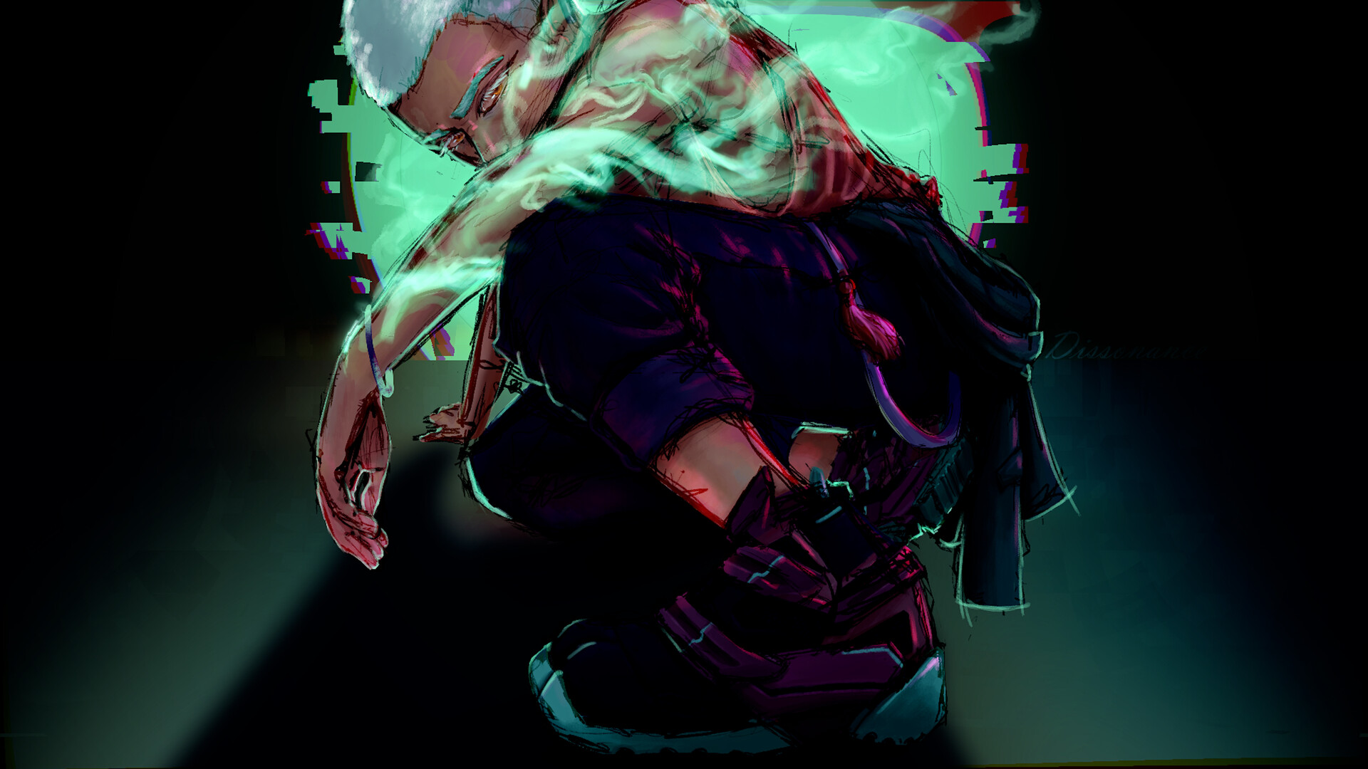 ArtStation - colorful character composition