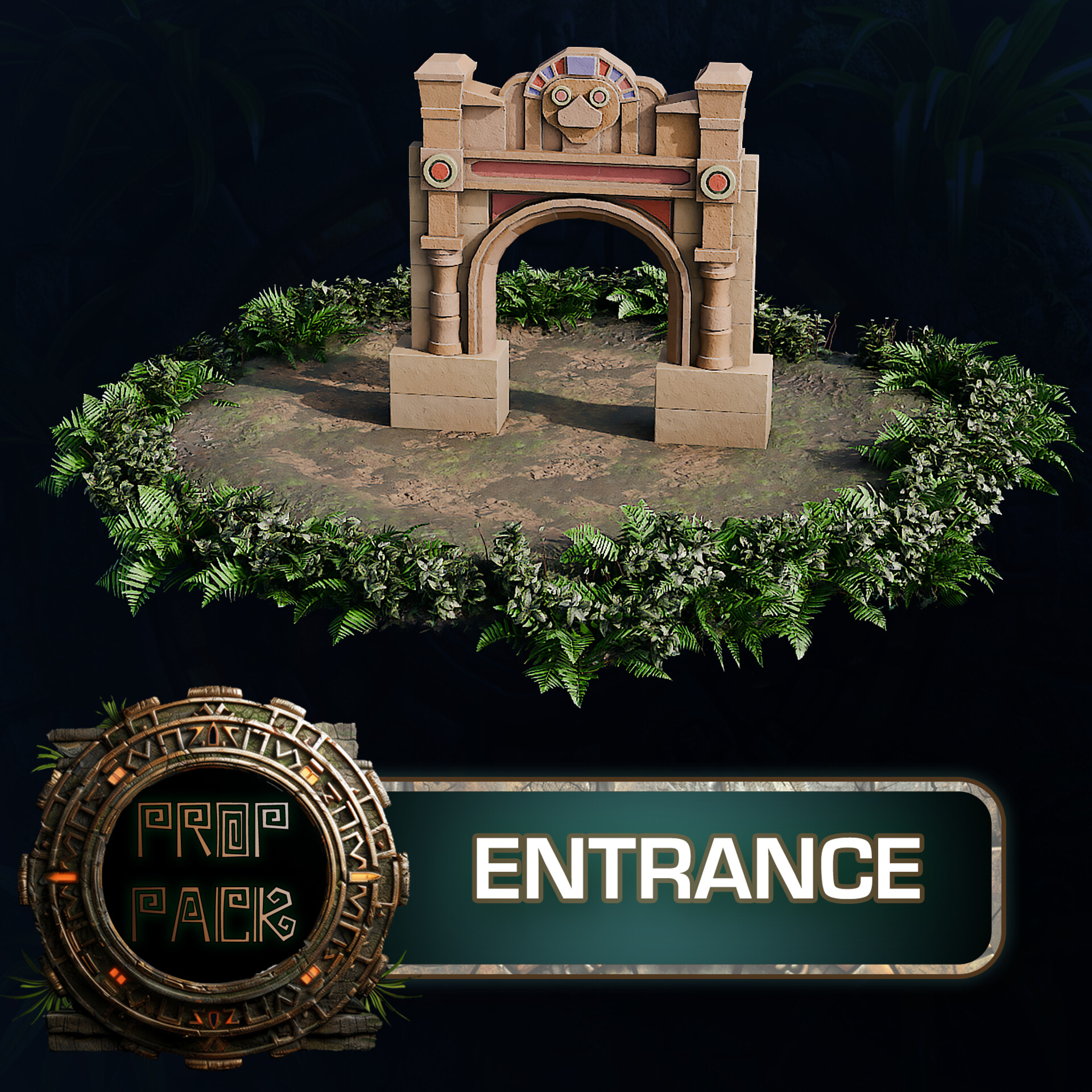 3D Tudor - Blender Aztec Jungle Temple 3D Modular Pack