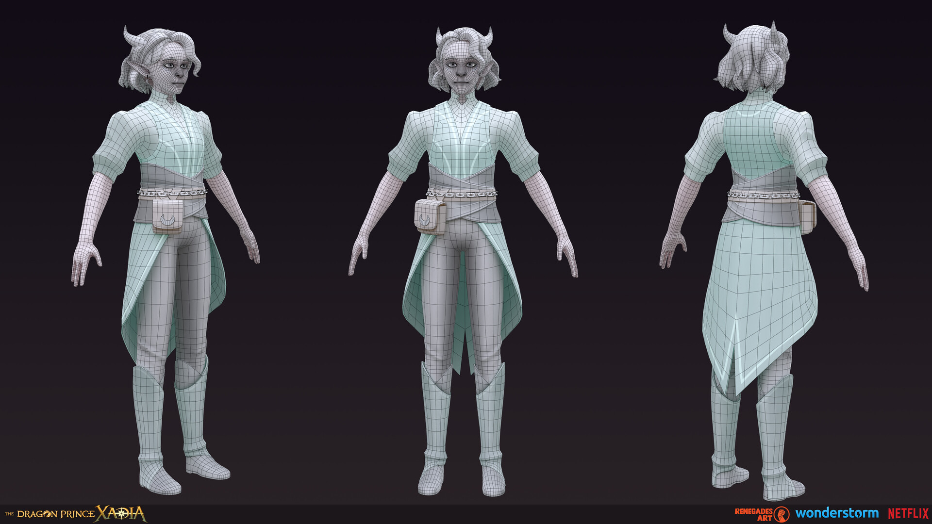 Renegades Art - The Dragon Prince: Xadia - Moonshadow Elf: Civilian