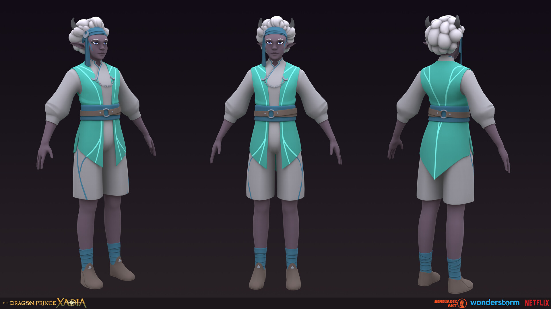 Renegades Art - The Dragon Prince: Xadia - Moonshadow Elf: Civilian