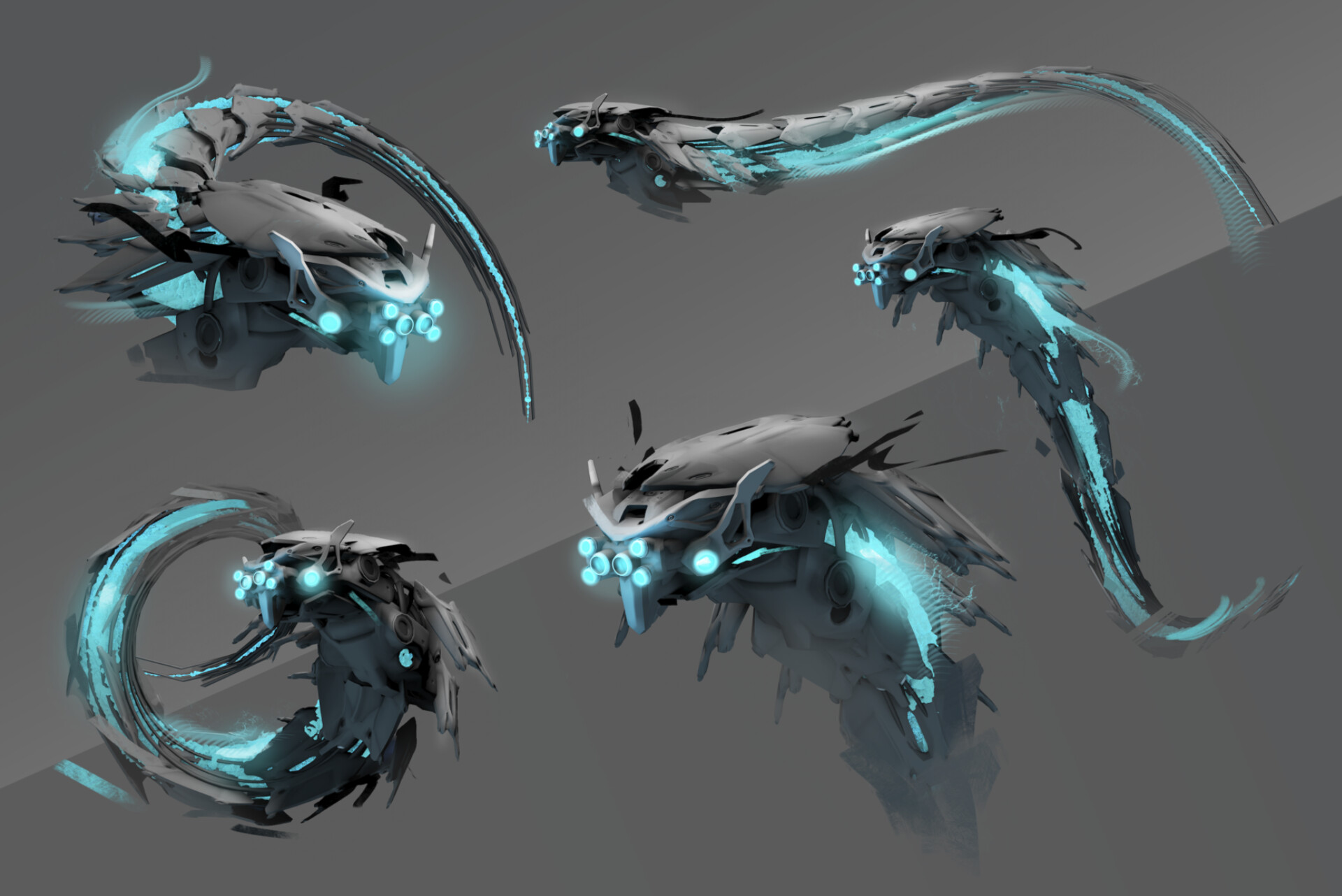 ArtStation - Leaping Snake Concept