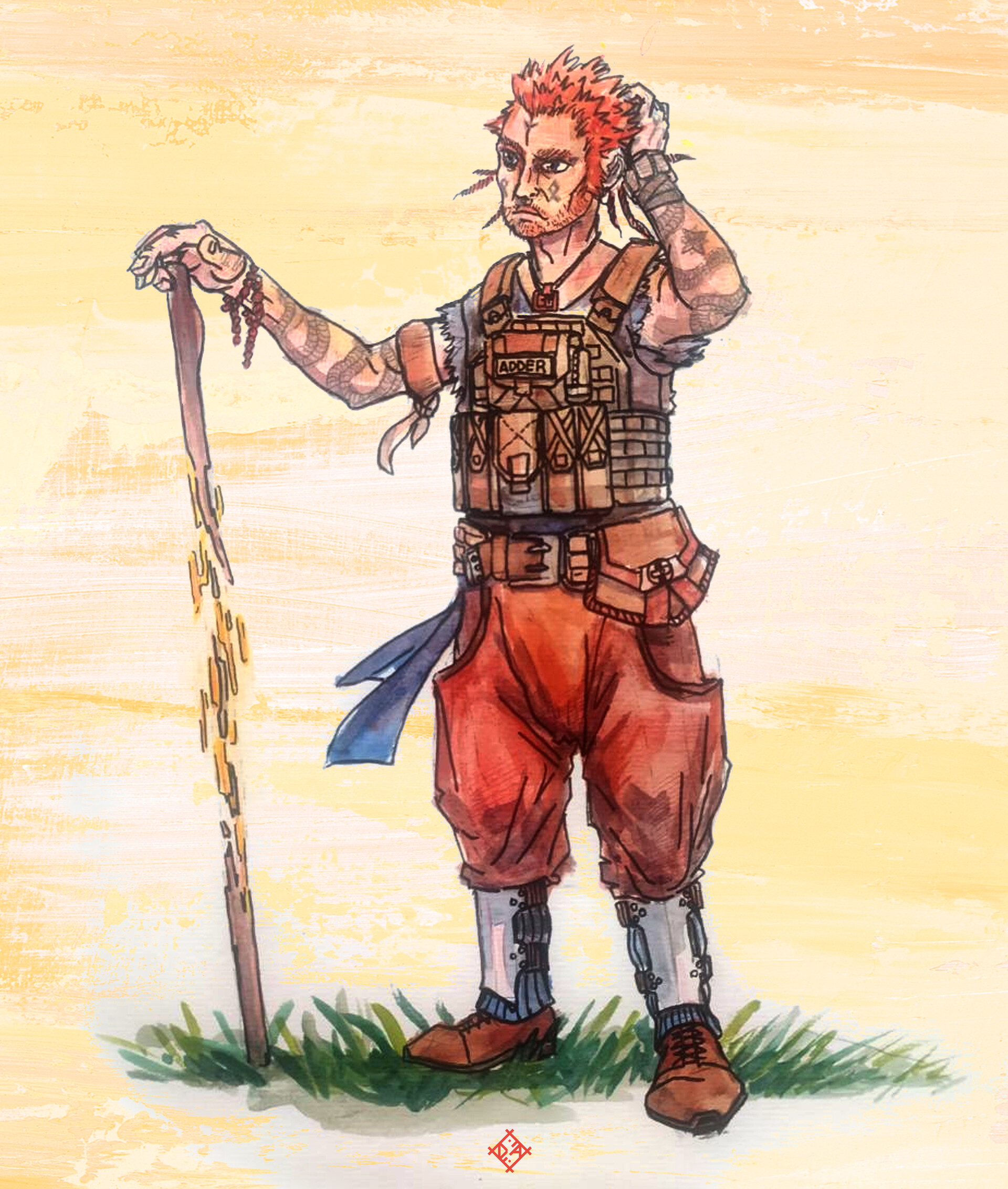 ArtStation - Adder, copper-ranged sorcerer with rich spell pool