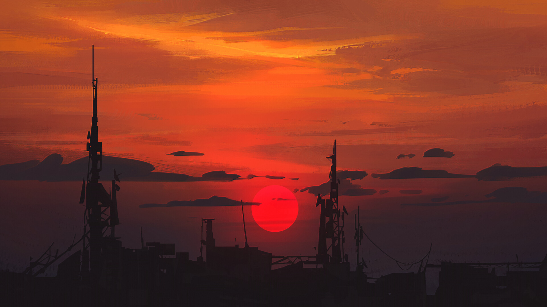 ArtStation - Red sun