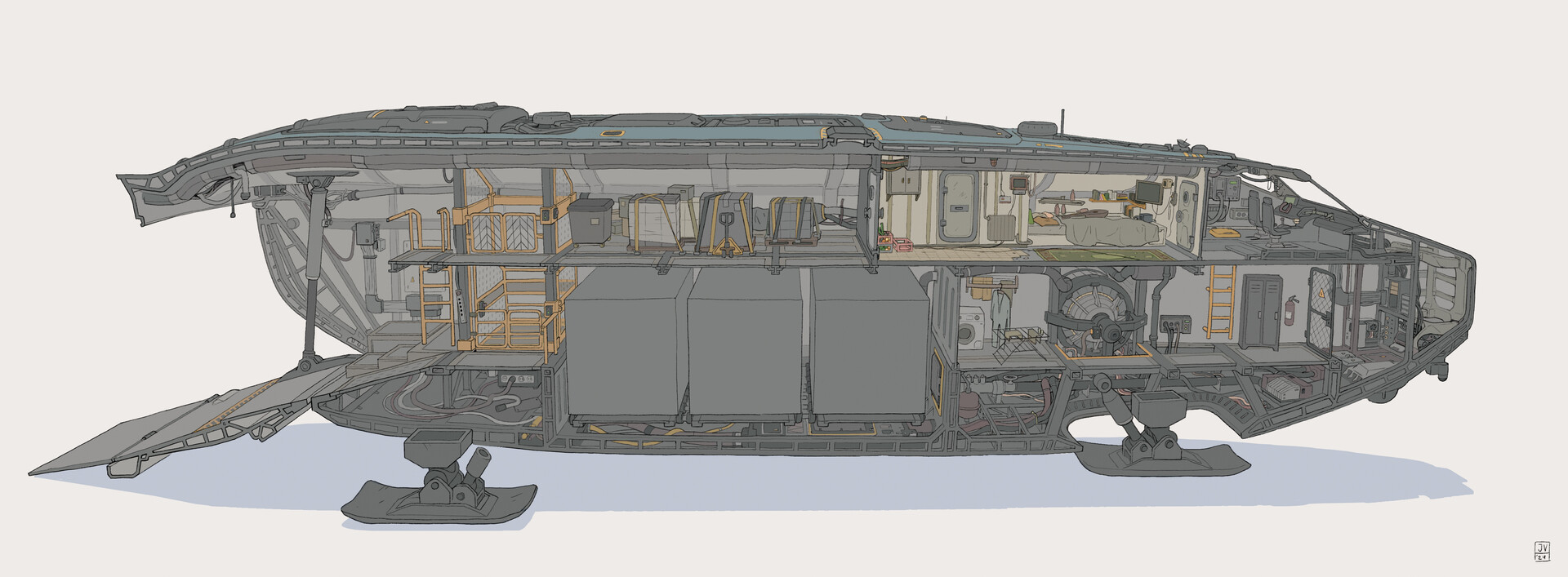 spaceship cross section