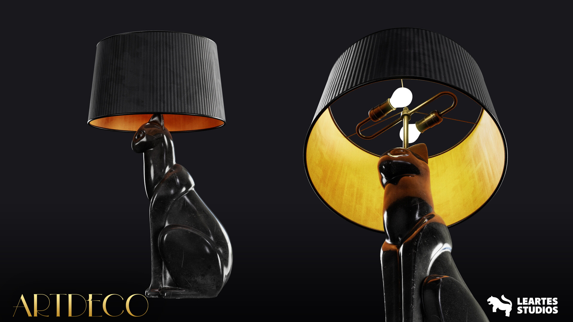 Leartes Studios - Art Deco Bedroom Props