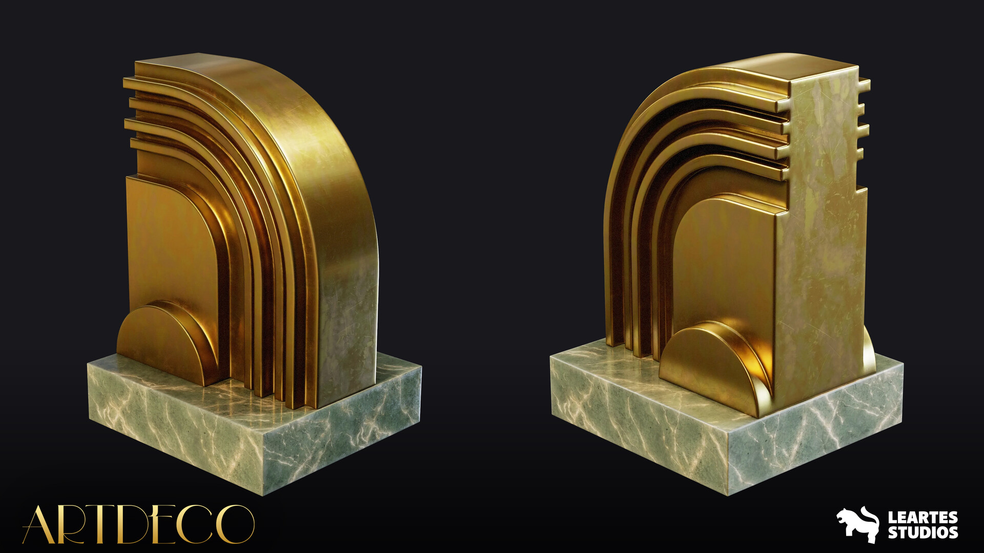 Leartes Studios - Art Deco Bedroom Props