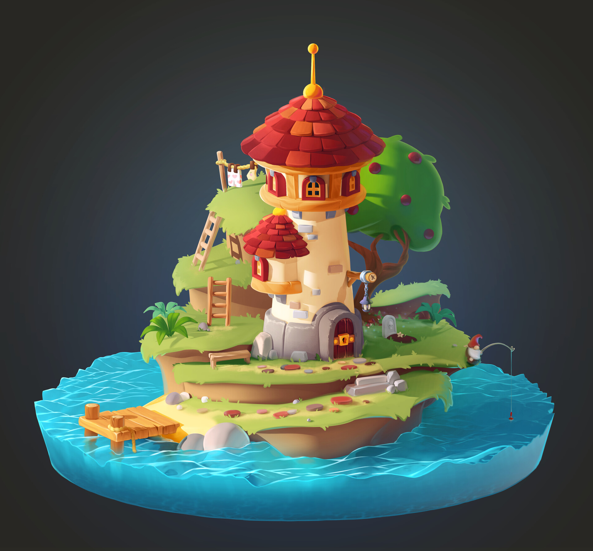 ArtStation - Casual 2d castle