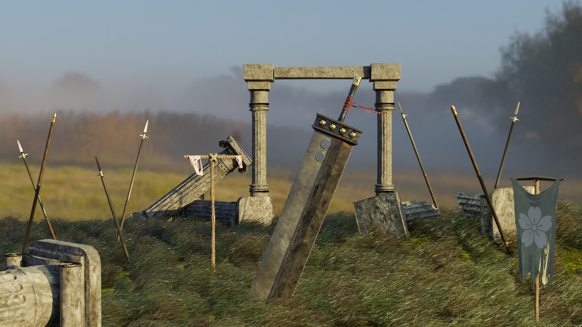 ArtStation - Great Sword after battle