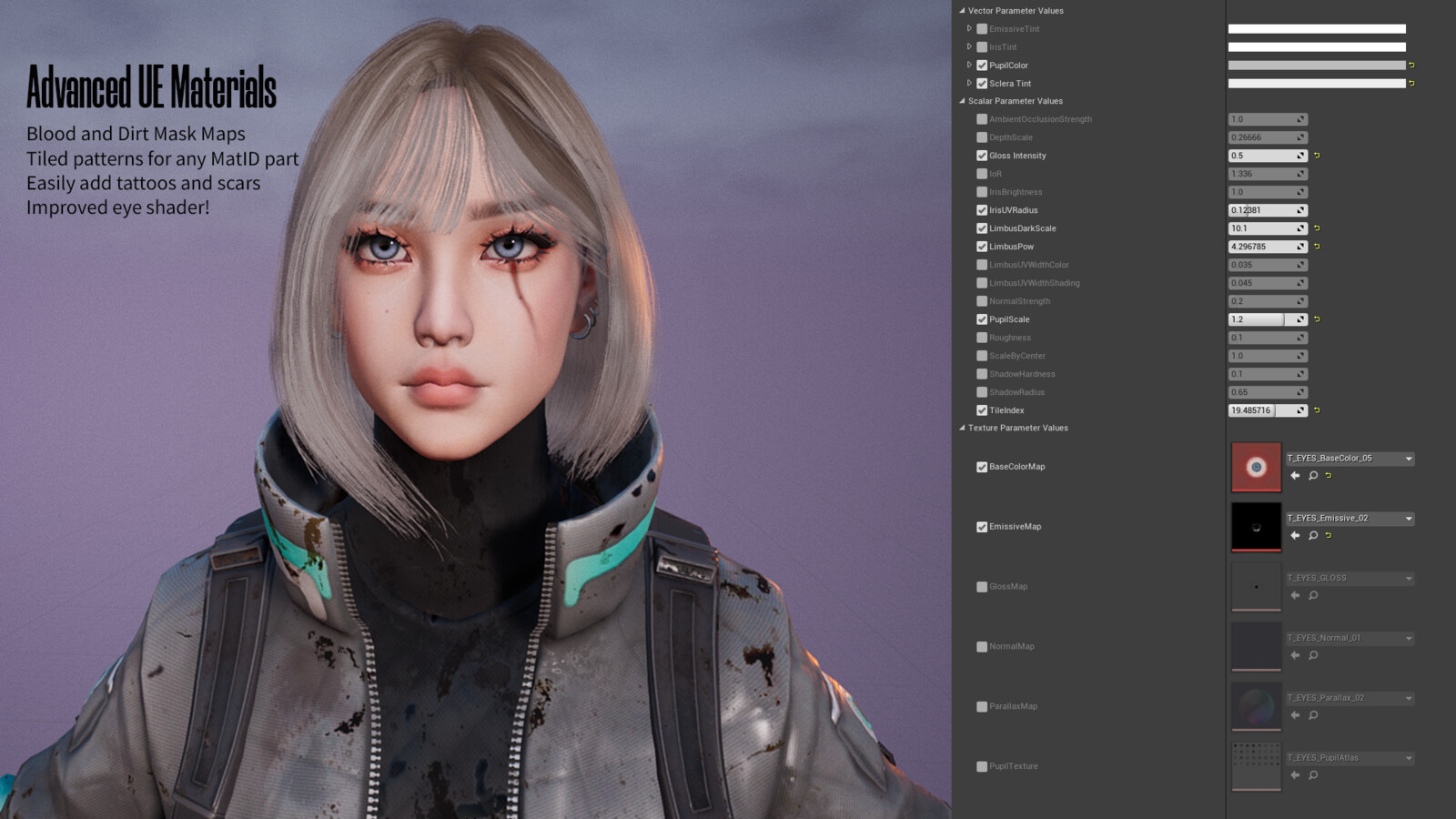 Ida Faber - Cyberpunk Street Fighter - Game Ready