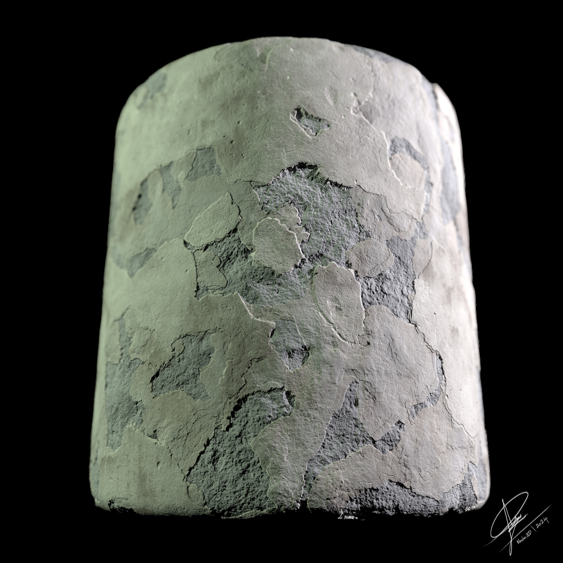 ArtStation - Realistic Damaged Plaster Texture (Study)