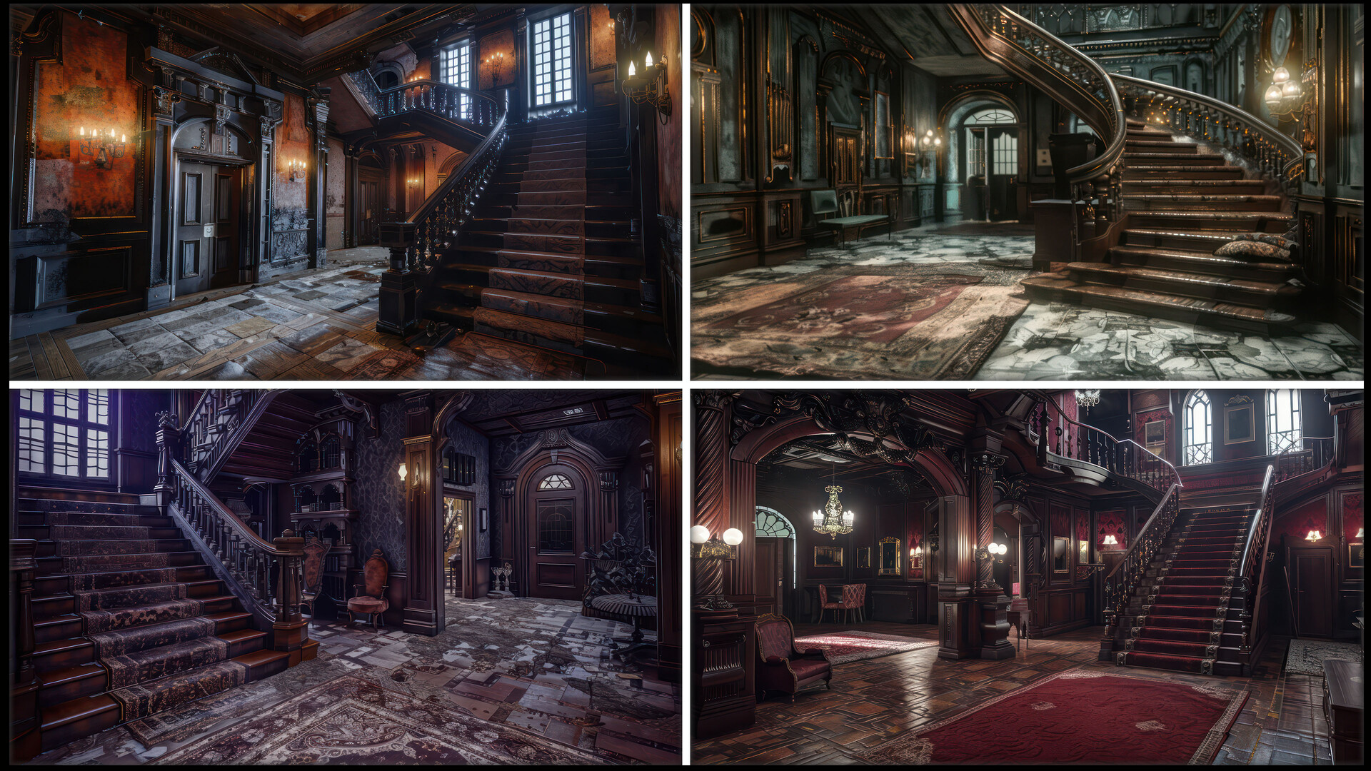 Ferial Concept - 🔹210 Cursed Mansion - Interior Reference Image Pack v ...