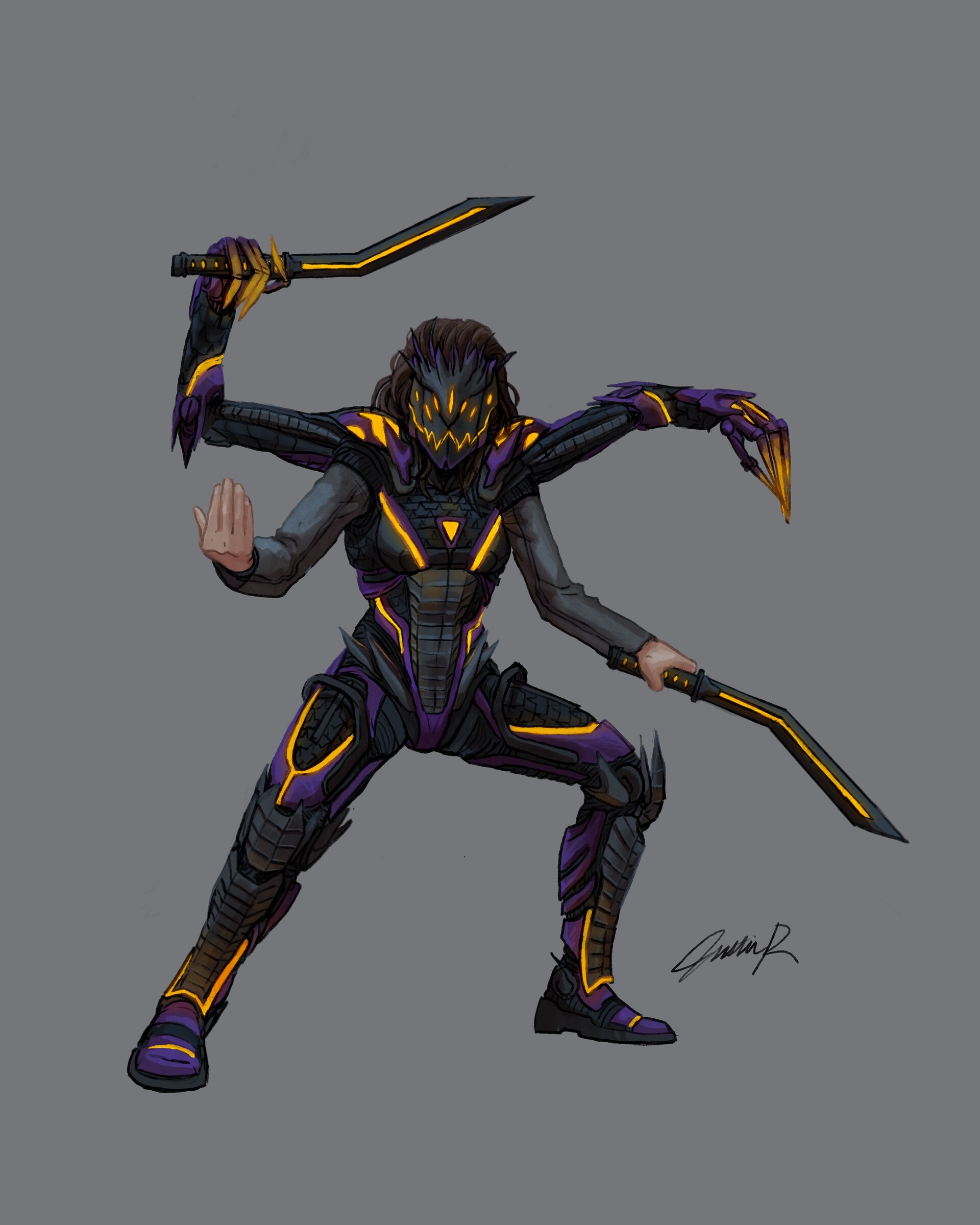 ArtStation - Sci-fi Armored Female “Hydra”