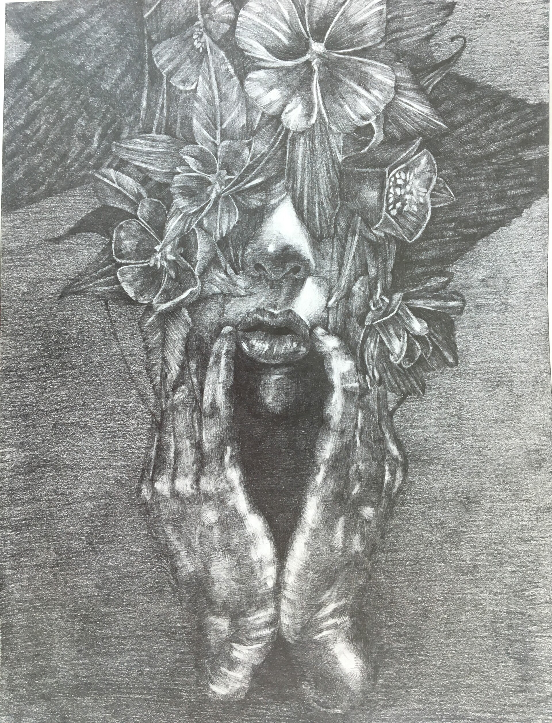 ArtStation - Pencil Drawing: Flowerly Human
