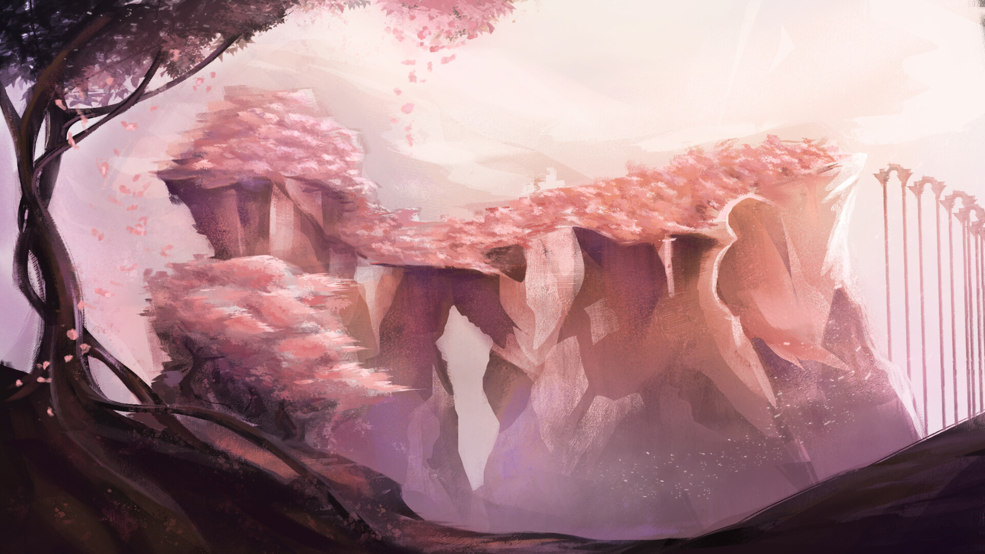 ArtStation - Ionia - League of Legends Wallpaper Commission