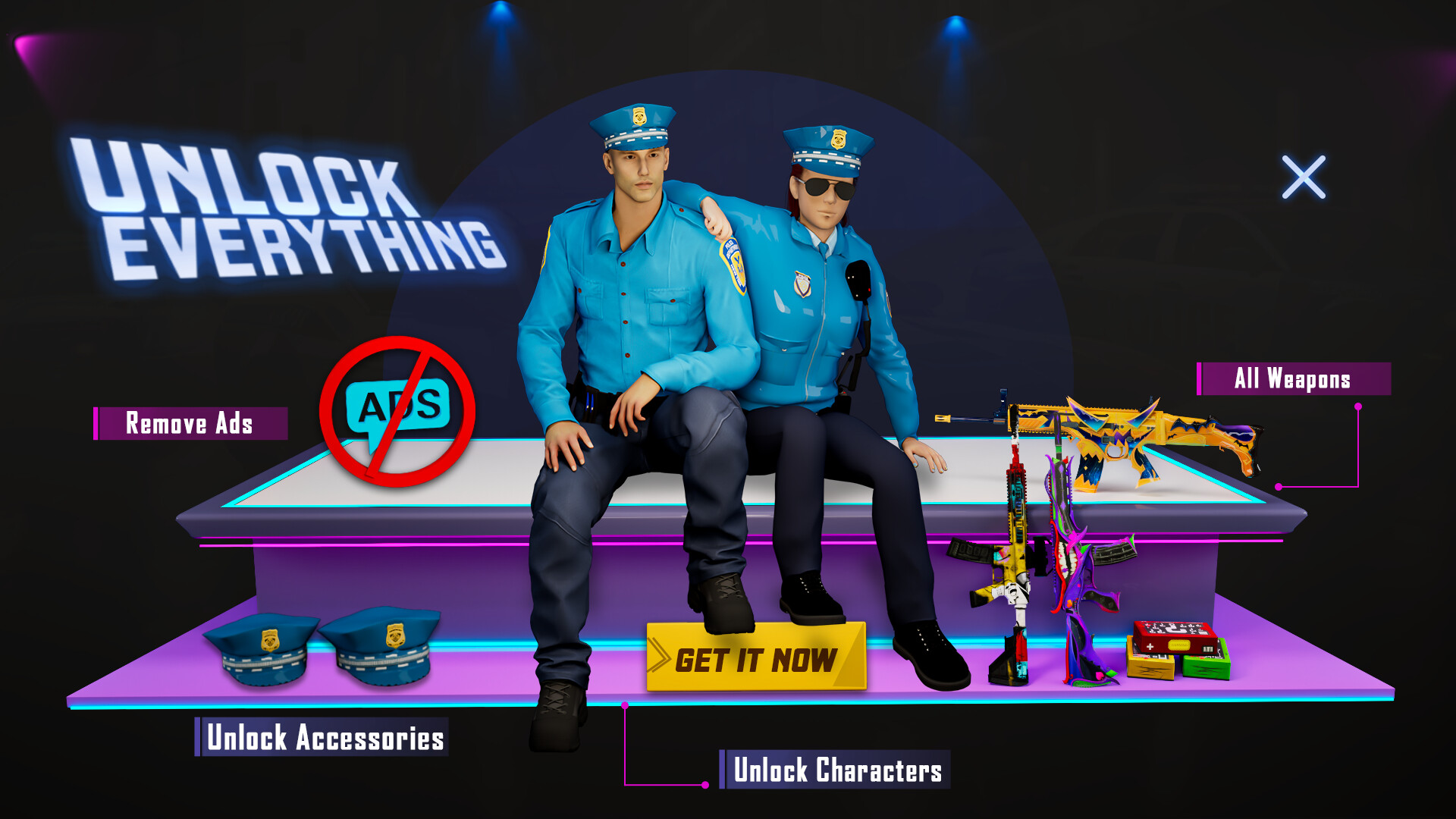 ArtStation - Police Game Inapp Pannel