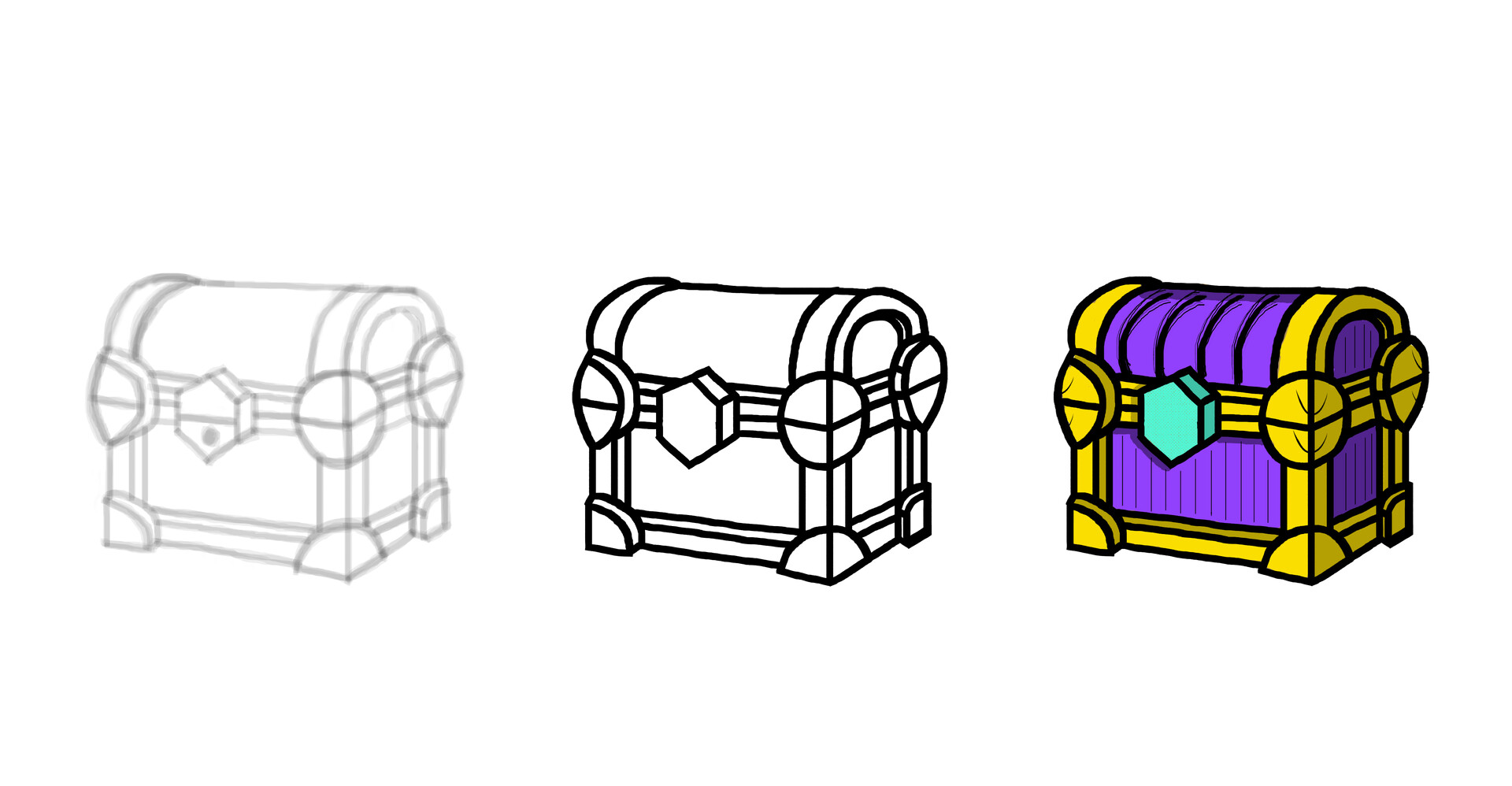 ArtStation - Chest Icon for 2D Game