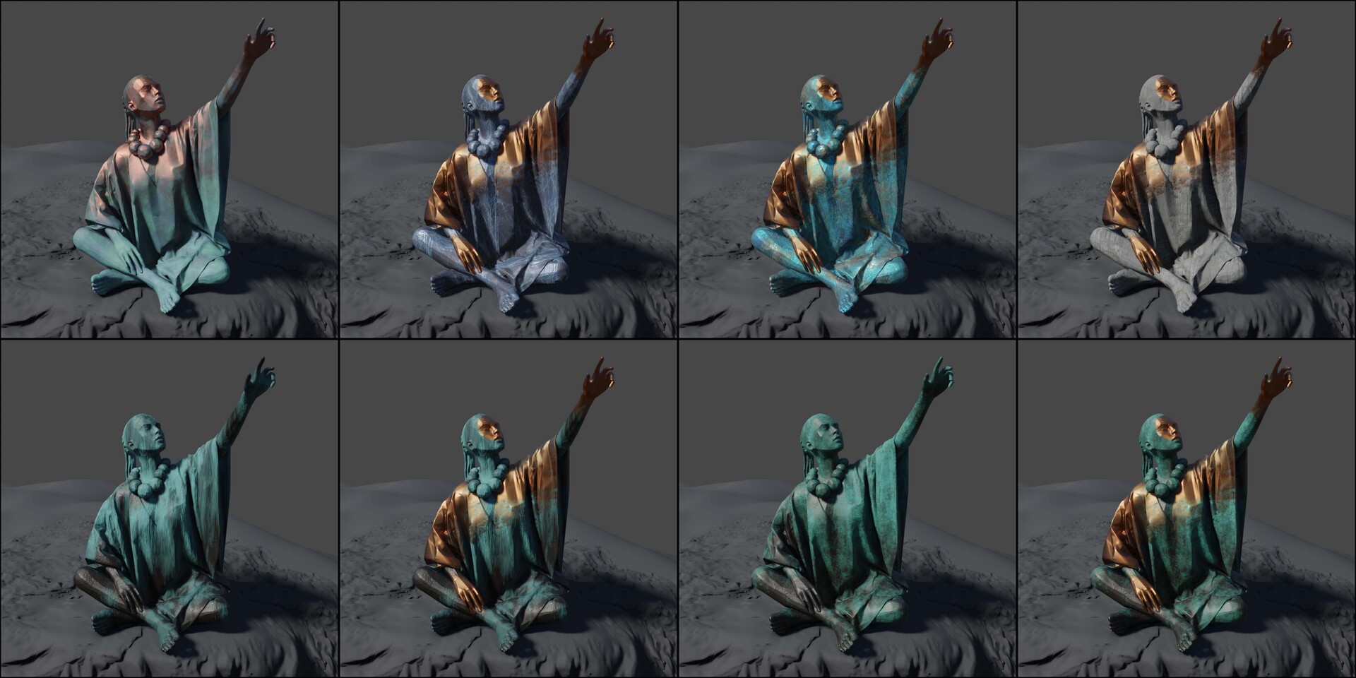 Arthur Gore - Flow - Statue concepts